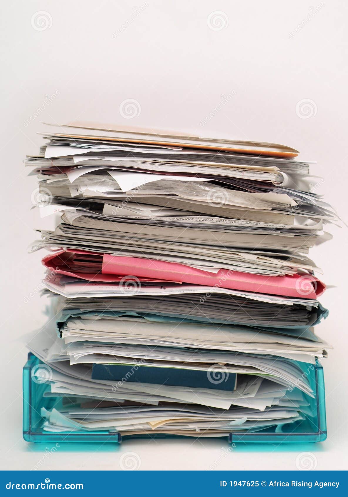 Inbox Files and Papers Documents Stock Image - Image of documents ...