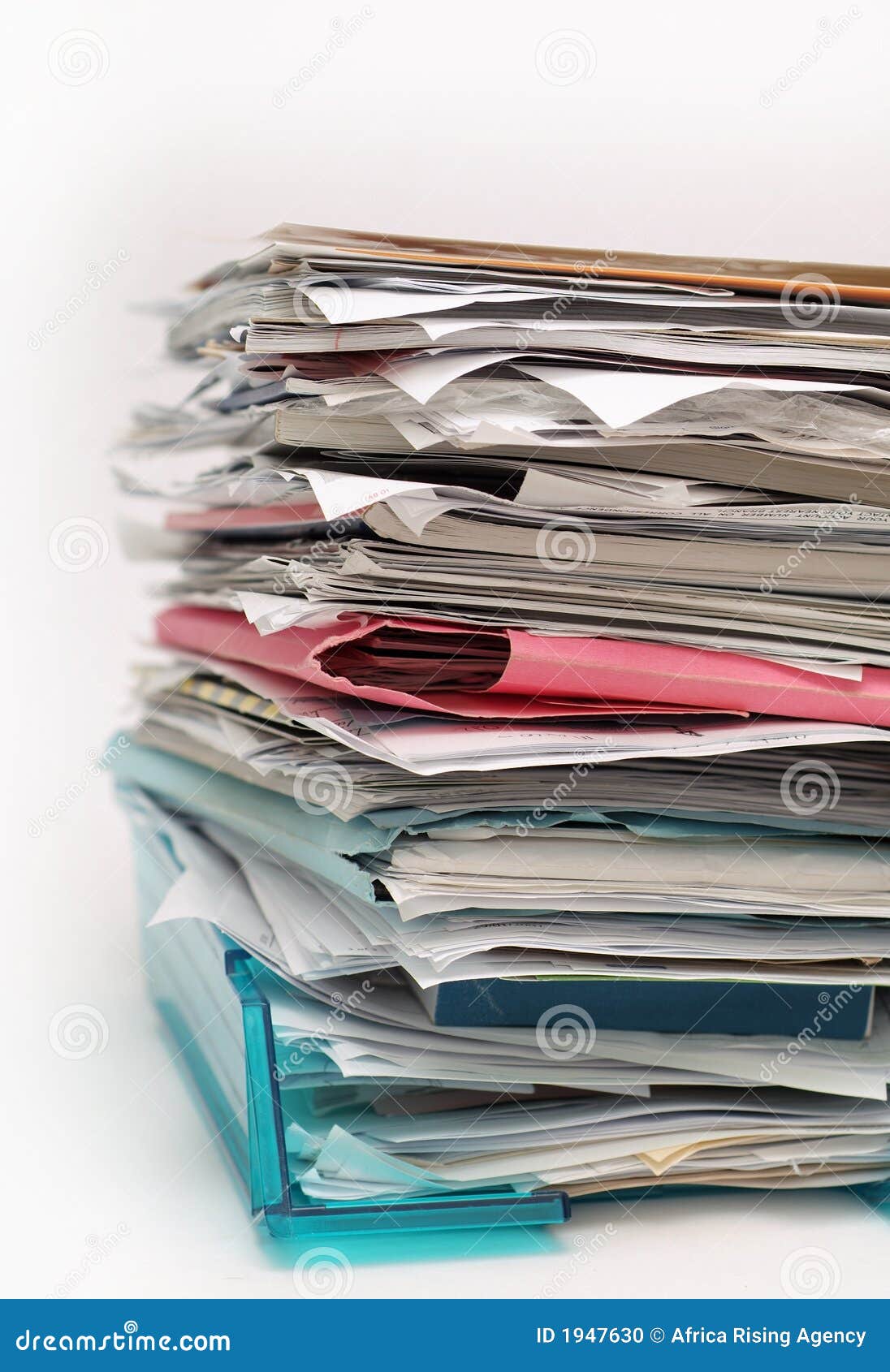 Inbox Files and Papers Documents Stock Photo - Image of copyspace ...