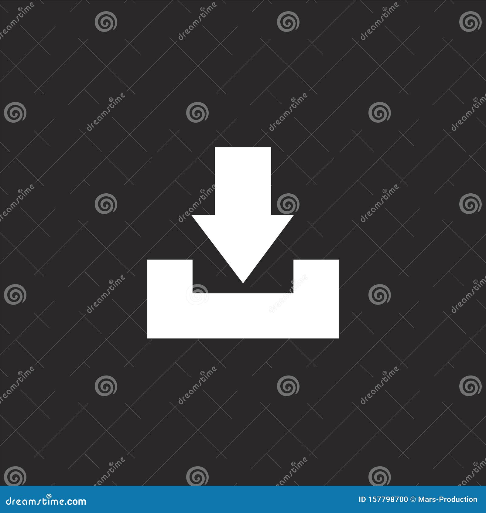 Inbox Icon. Filled Inbox Icon for Website Design and Mobile, App ... Inbox Icon. Filled Inbox Icon for Website Design and Mobile, App ...
