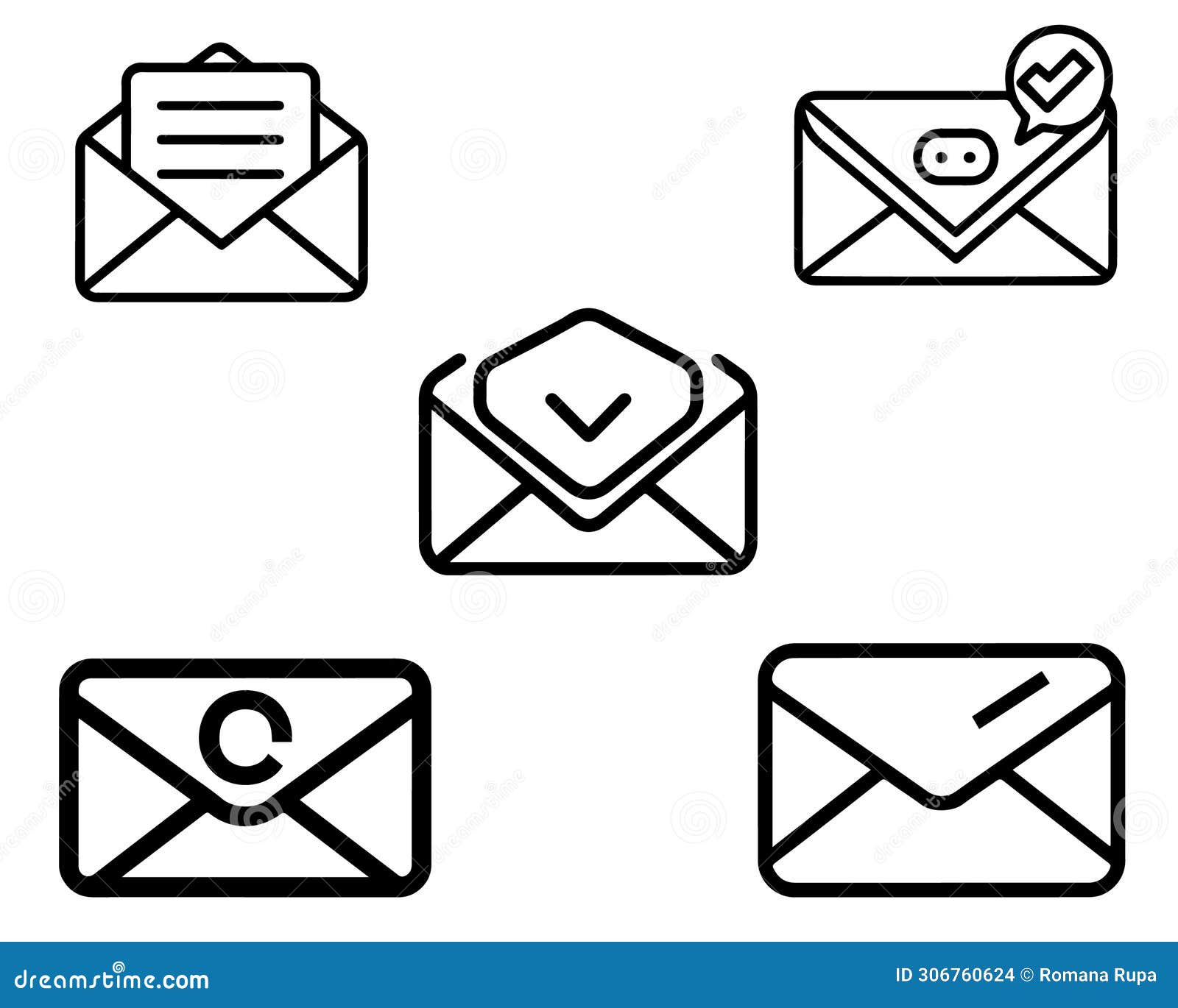 Inbox Icon Vector Drawn by Hands Vector Illustration on White ...
