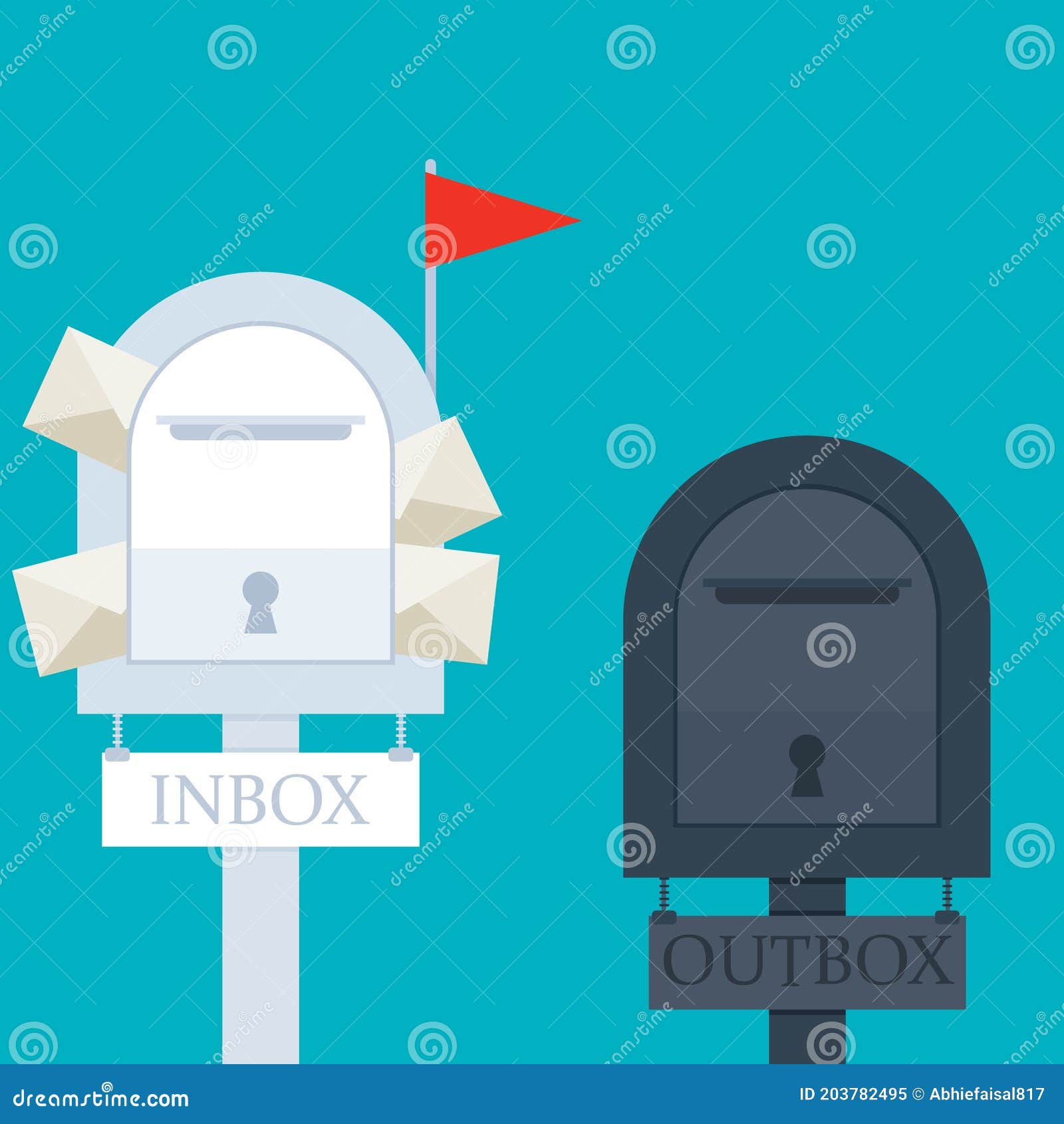 Inbox And Outbox Stock Illustration | CartoonDealer.com #34941889 Inbox And Outbox Stock Illustration | CartoonDealer.com #34941889