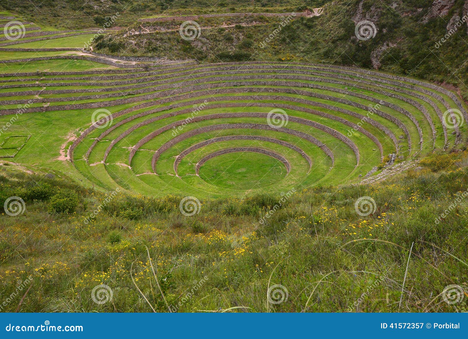 Inca agriculture field stock image. Image of landmark - 41572357