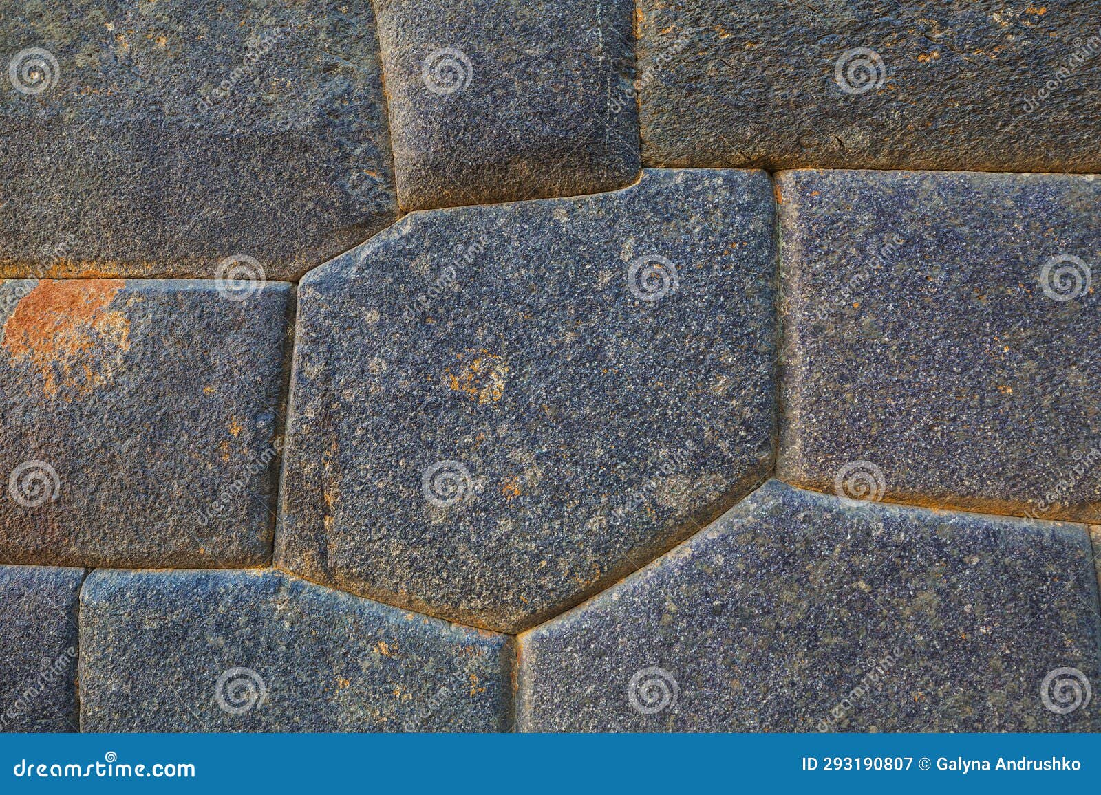 Inca brick stock image. Image of lost, stone, peruvian - 293190807