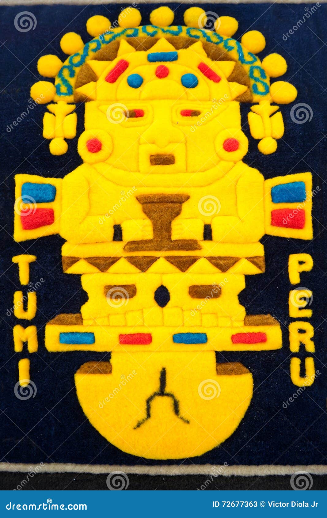 Inca Ceremonial Knife stock image. Image of carpet, andes - 72677363