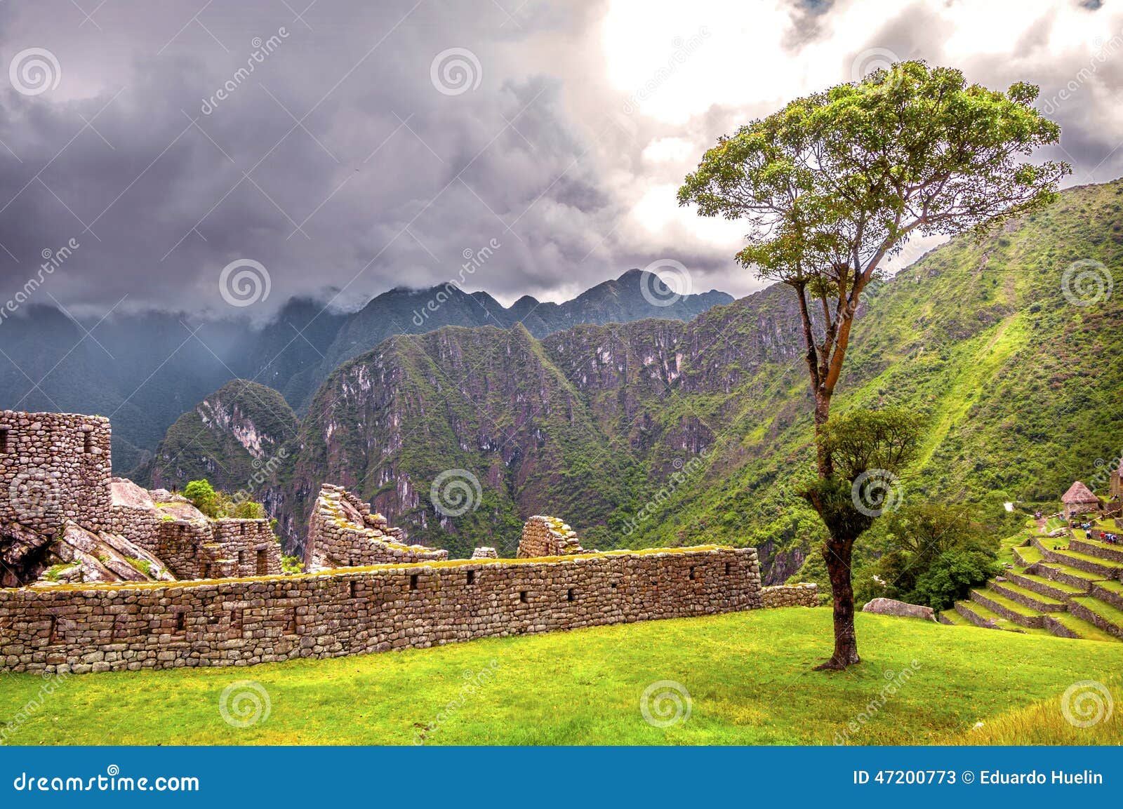 Inca City Machu Picchu (Peru) Stock Image - Image of huaina, discover ...