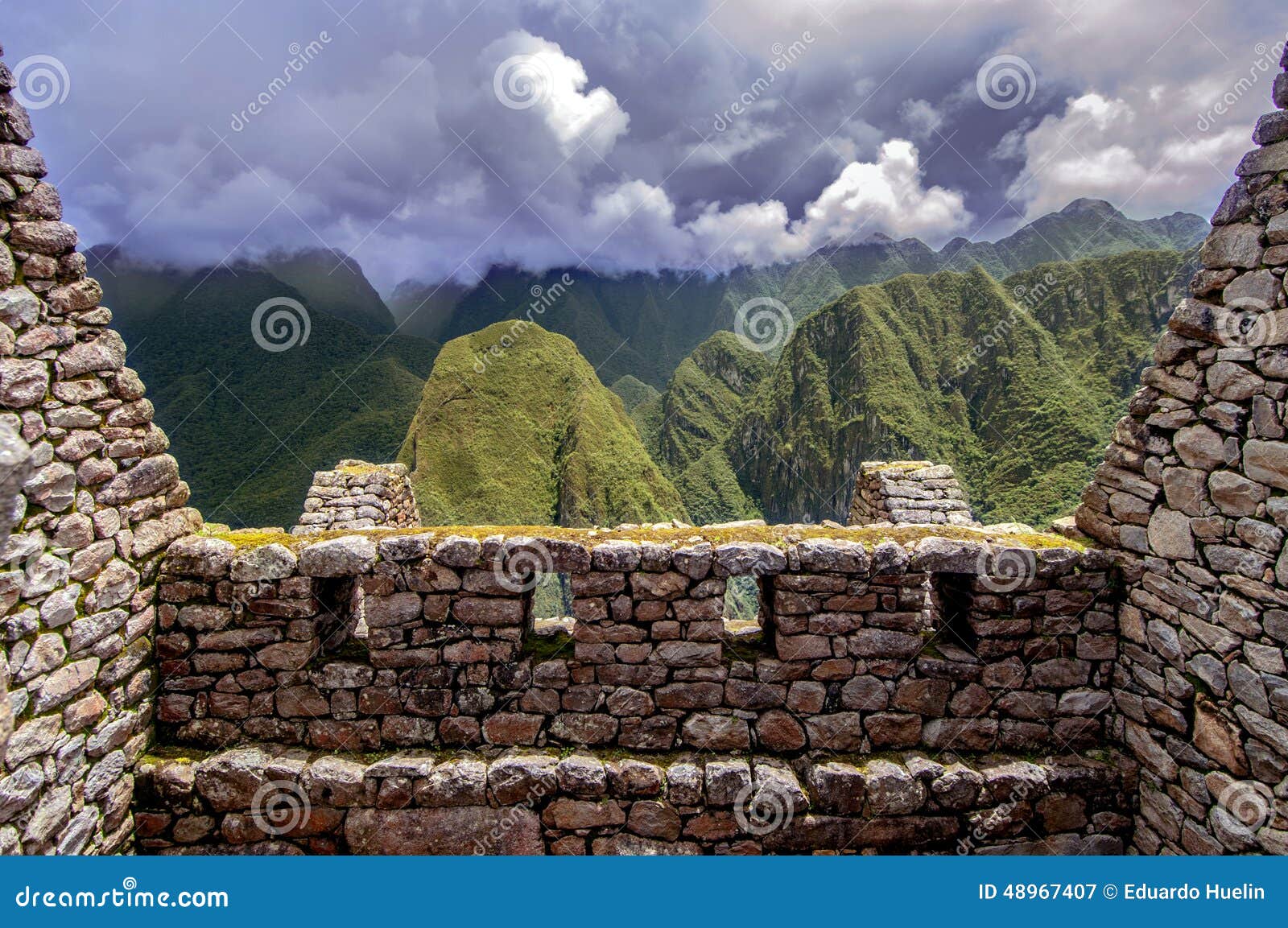 Inca City Machu Picchu (Peru) Stock Image - Image of columbian ...
