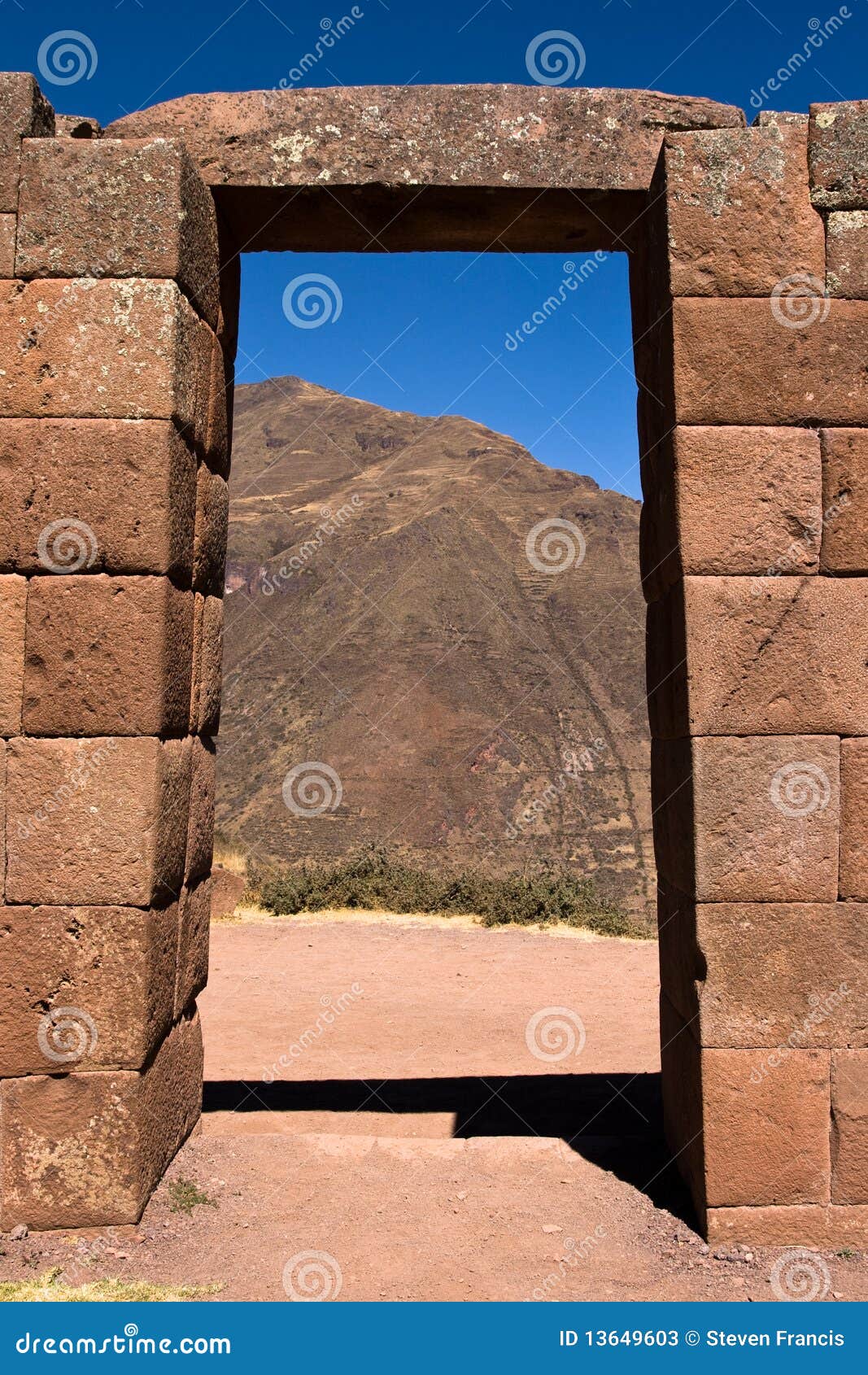 Inca Doorway stock image. Image of waman, inca, stone - 13649603