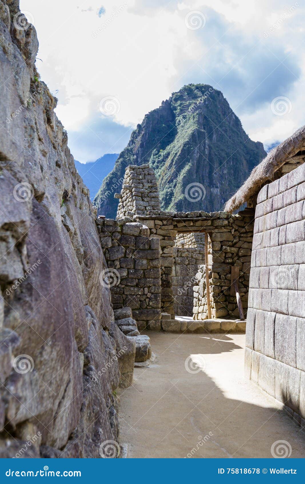 Inca Doorways in Machu Pichu Stock Photo - Image of famous, scene: 75818678