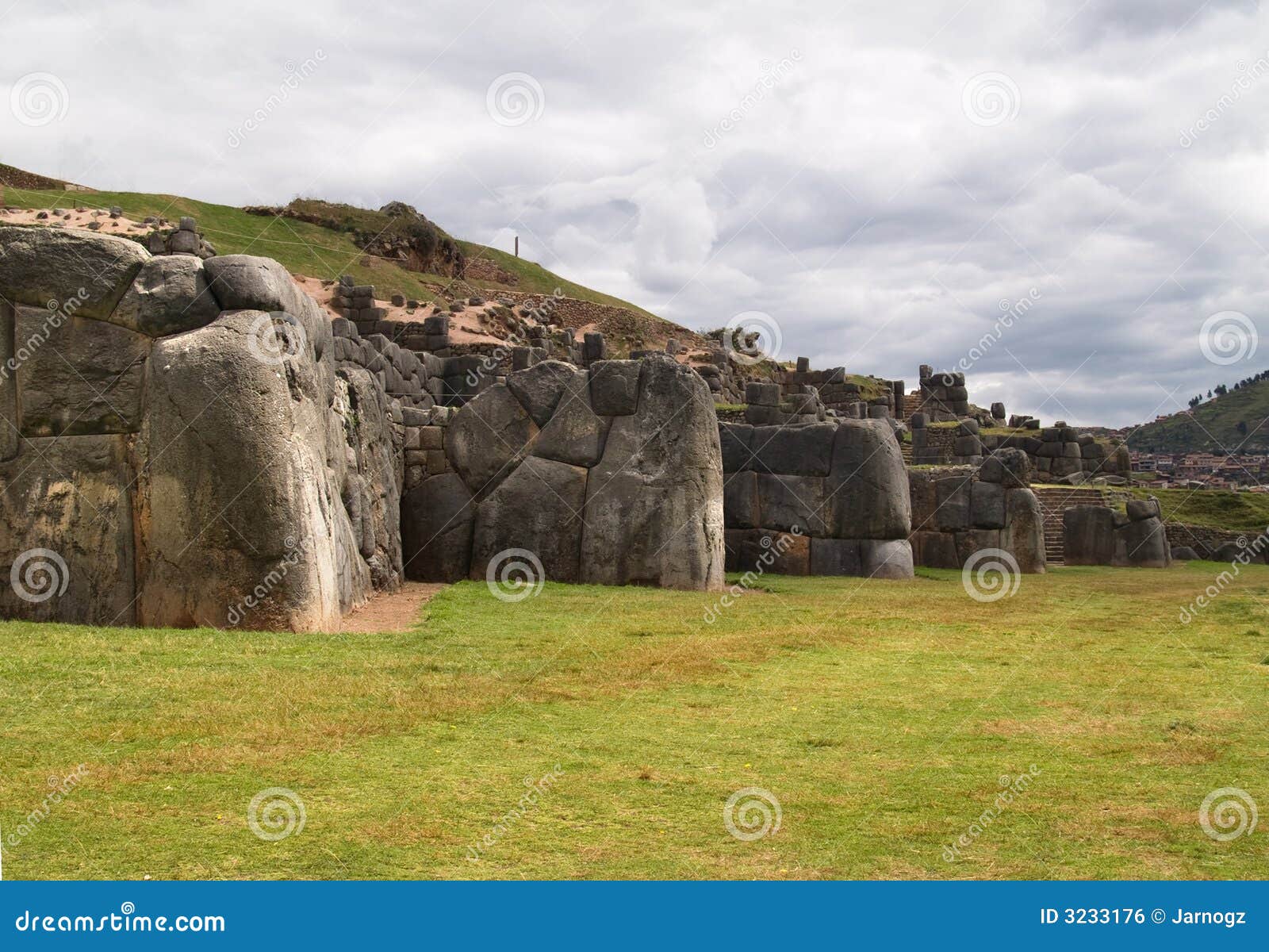 Inca Fortress of Sacsayhuaman Stock Photo - Image of steps, historic ...