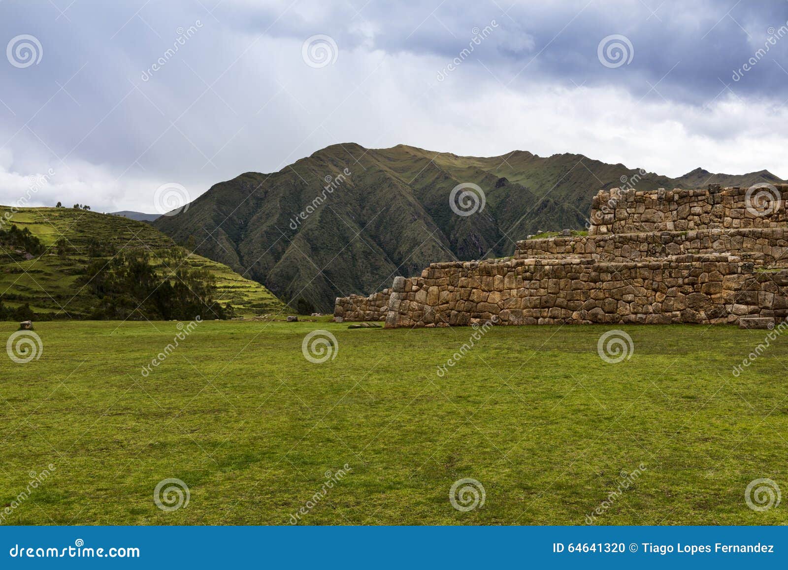 Inca Masonry Wall in the Village of Chinchero, in Peru. Stock Photo ...