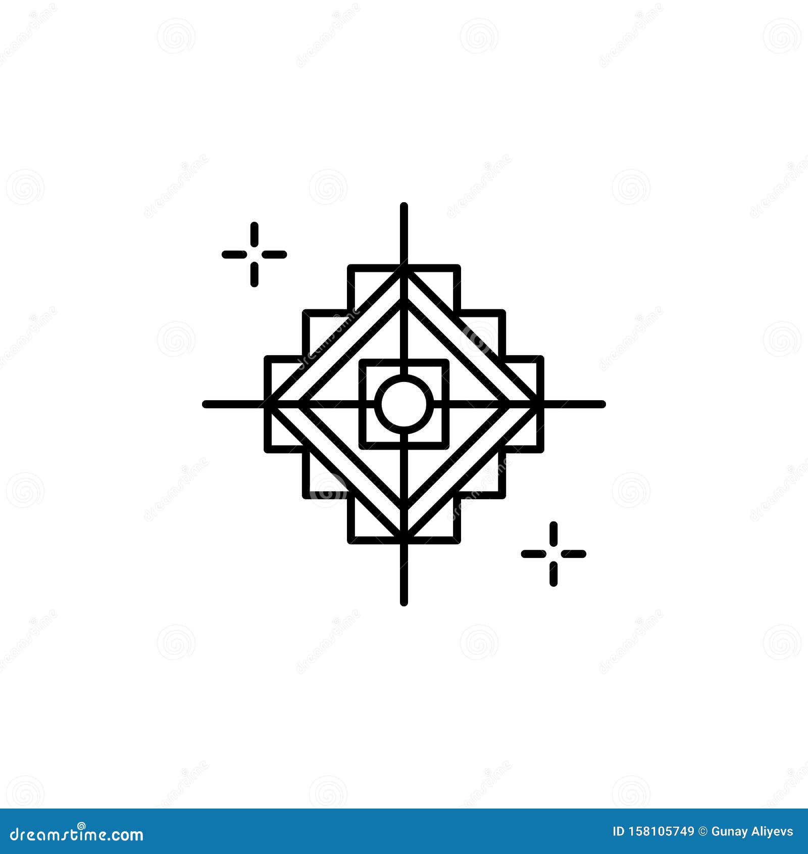 Peru Sol Icon Of 3 Types Color, Black And White, Outline. Isolated ...