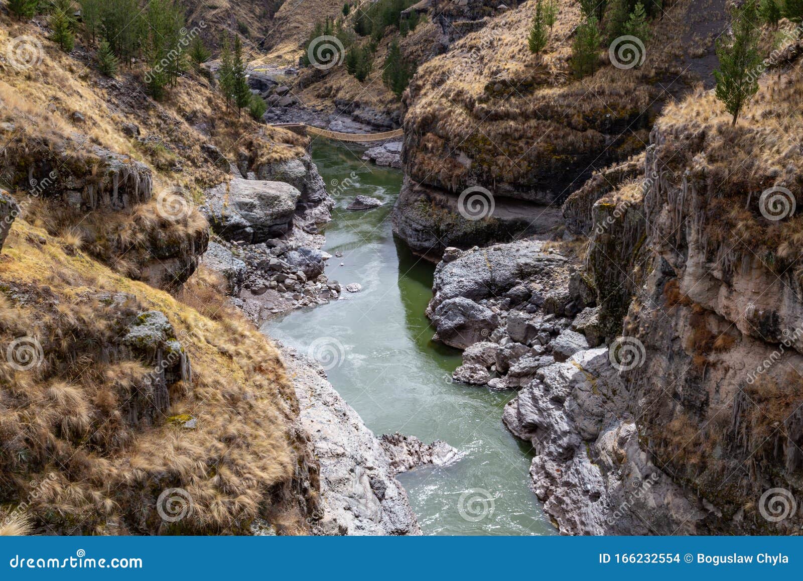 Inca Qeswachaka Bridge Made of Grass Stock Photo - Image of handmade ...