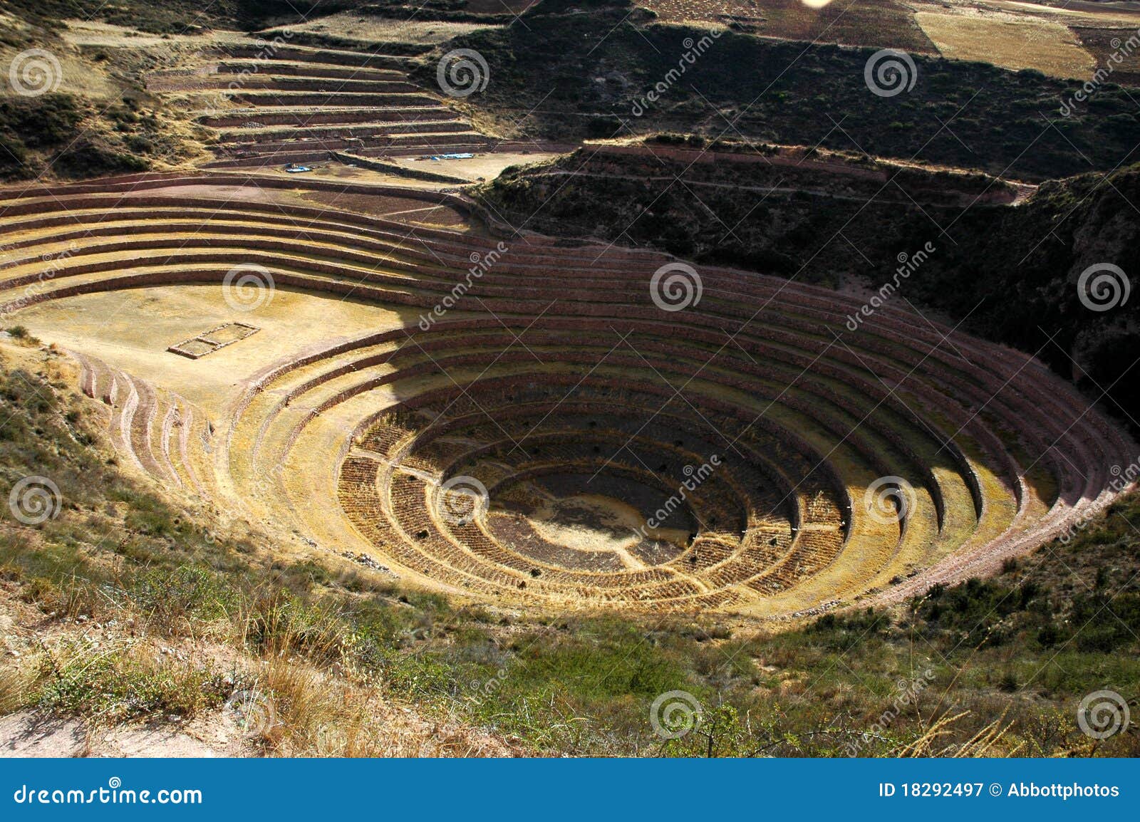 Inca Ruin stock image. Image of complex, andes, green - 18292497
