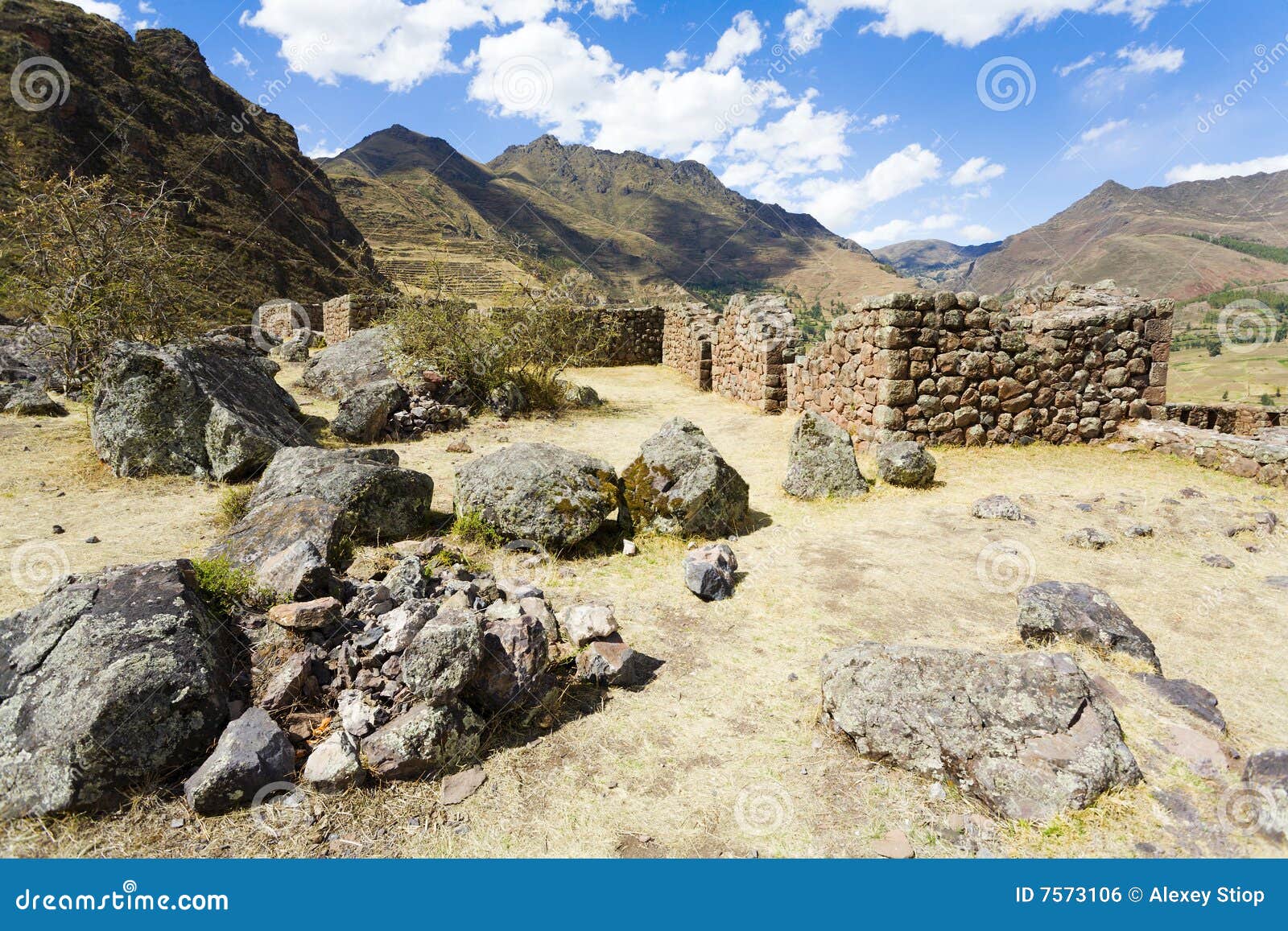 Inca ruins stock photo. Image of sacred, cusco, landmark - 7573106