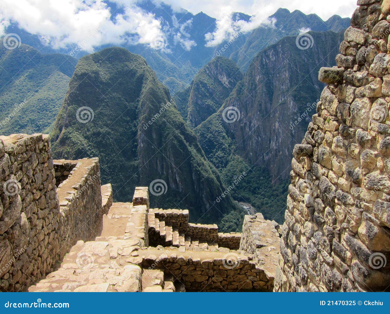Inca Ruins Of Machu Picchu, Peru Royalty-Free Stock Photo ...