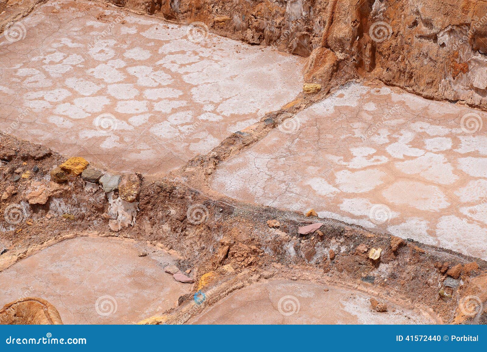 Inca salt farm stock photo. Image of latin, traditional - 41572440