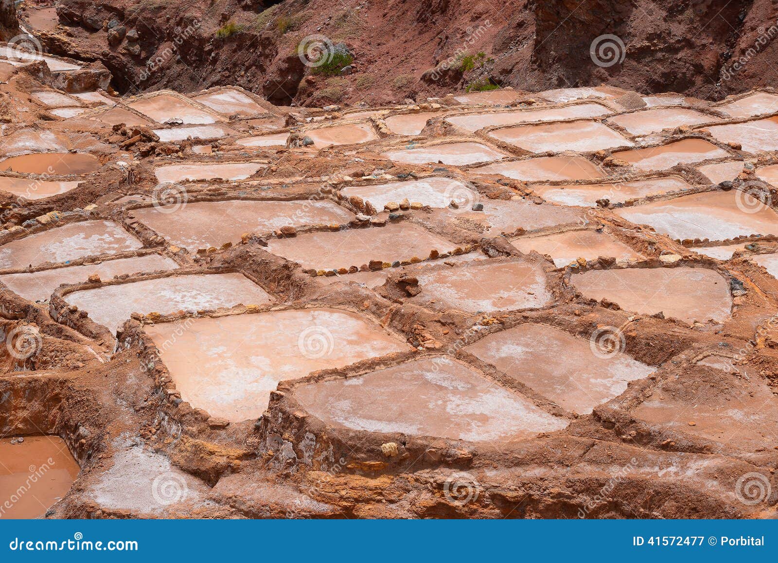 Inca salt farm stock image. Image of south, valley, america - 41572477