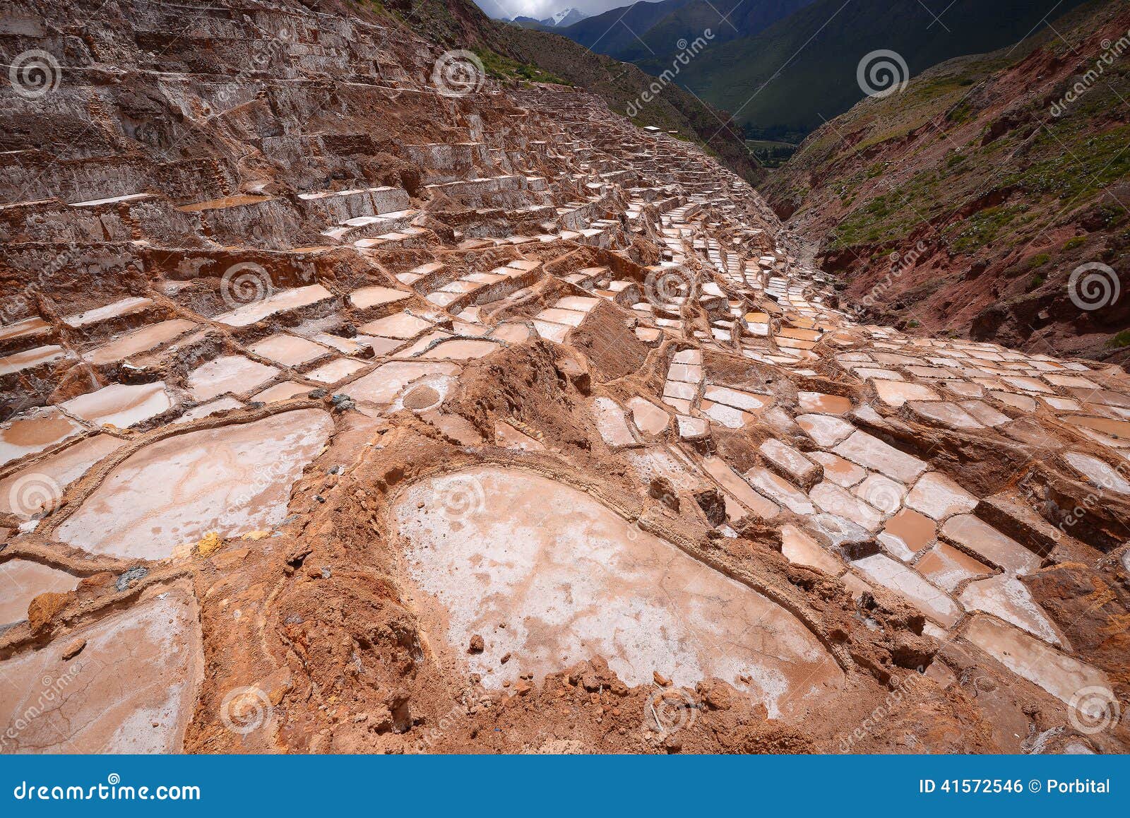 Inca salt farm stock photo. Image of inca, sacred, south - 41572546