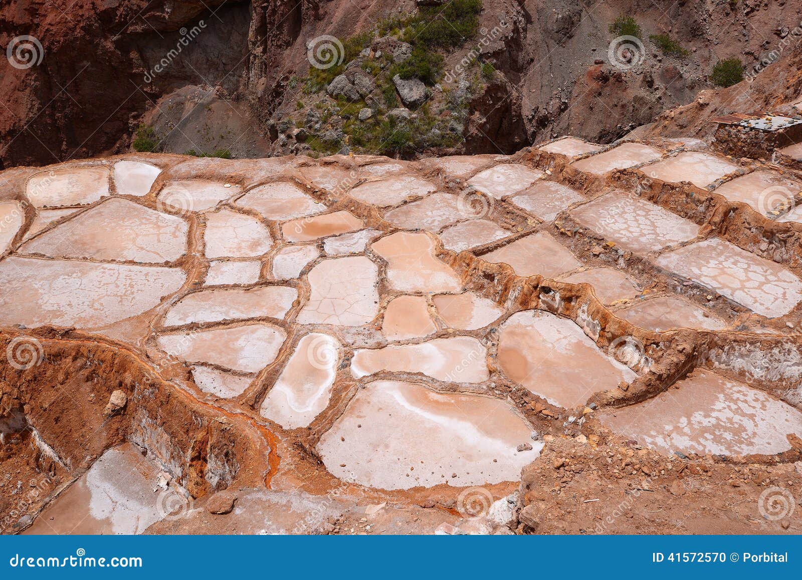 Inca salt farm stock photo. Image of traditional, cuzco - 41572570