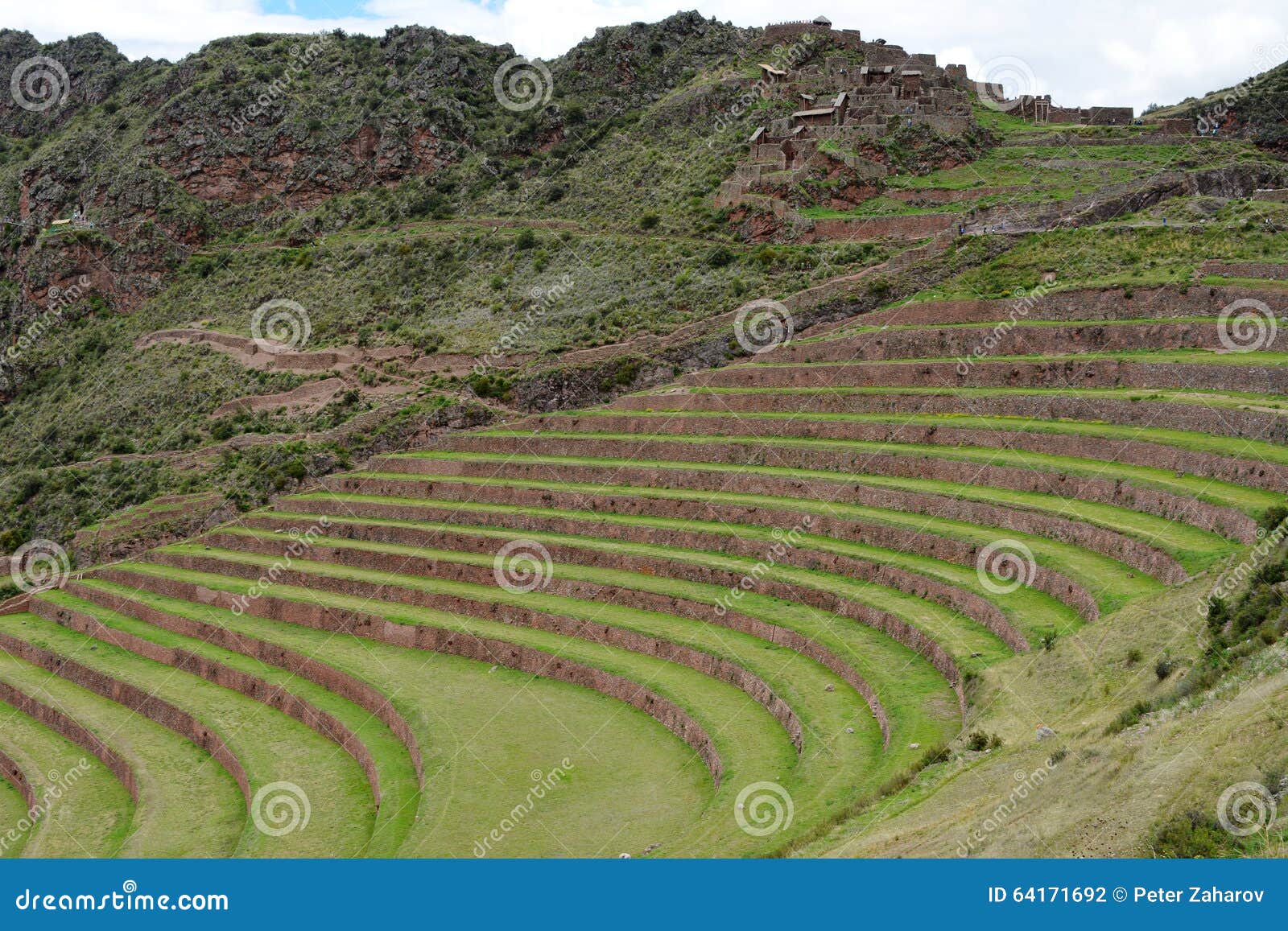 Inca Settlement, Pisac, Peru. Stock Photo - Image of peruvian, range ...