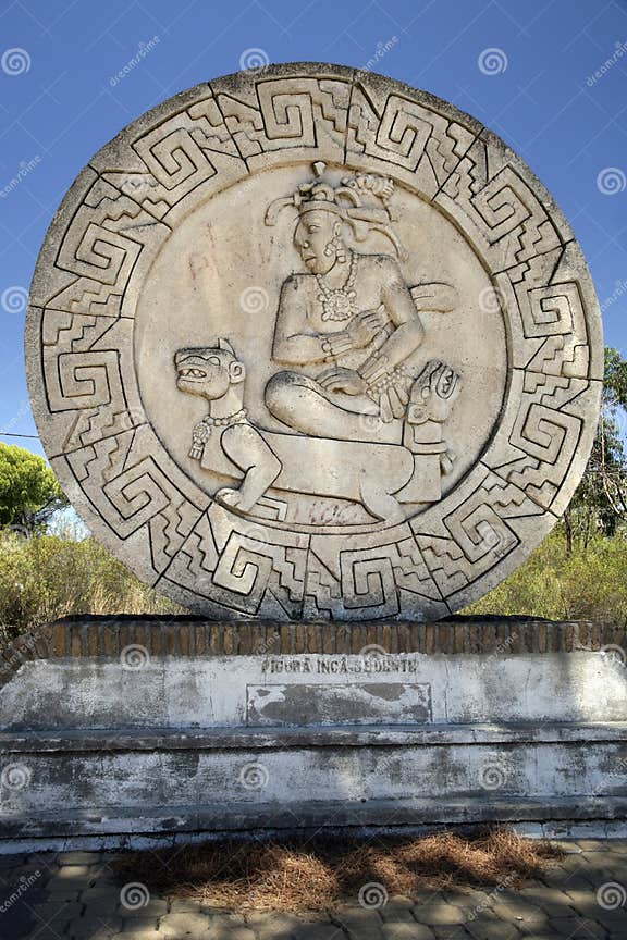 Inca shield stock image. Image of lion, huelva, spain - 4053155