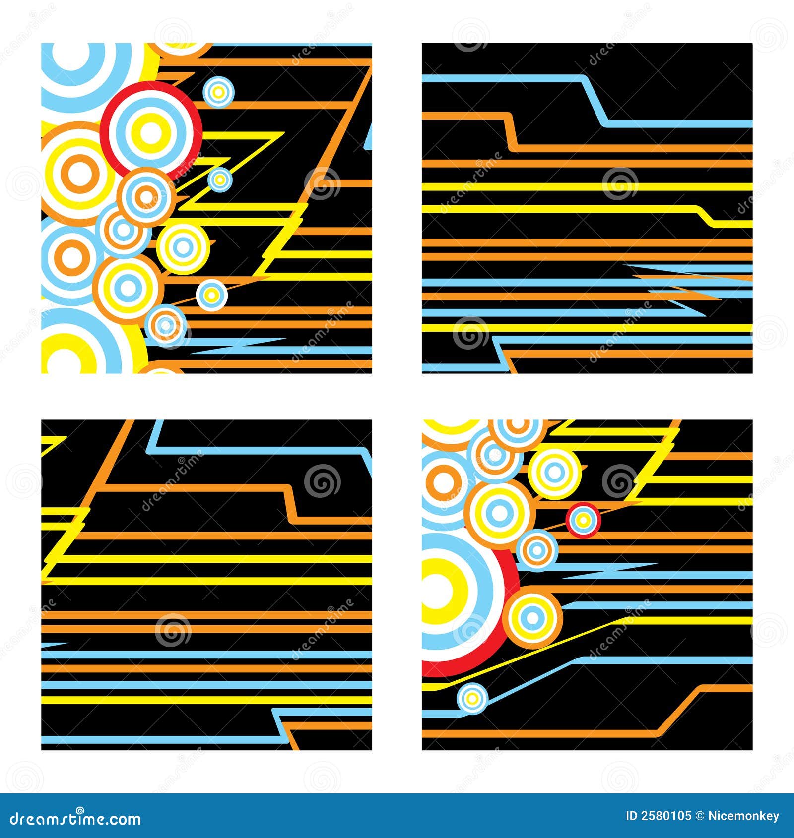 Inca Squares Cartoon Vector | CartoonDealer.com #2580105