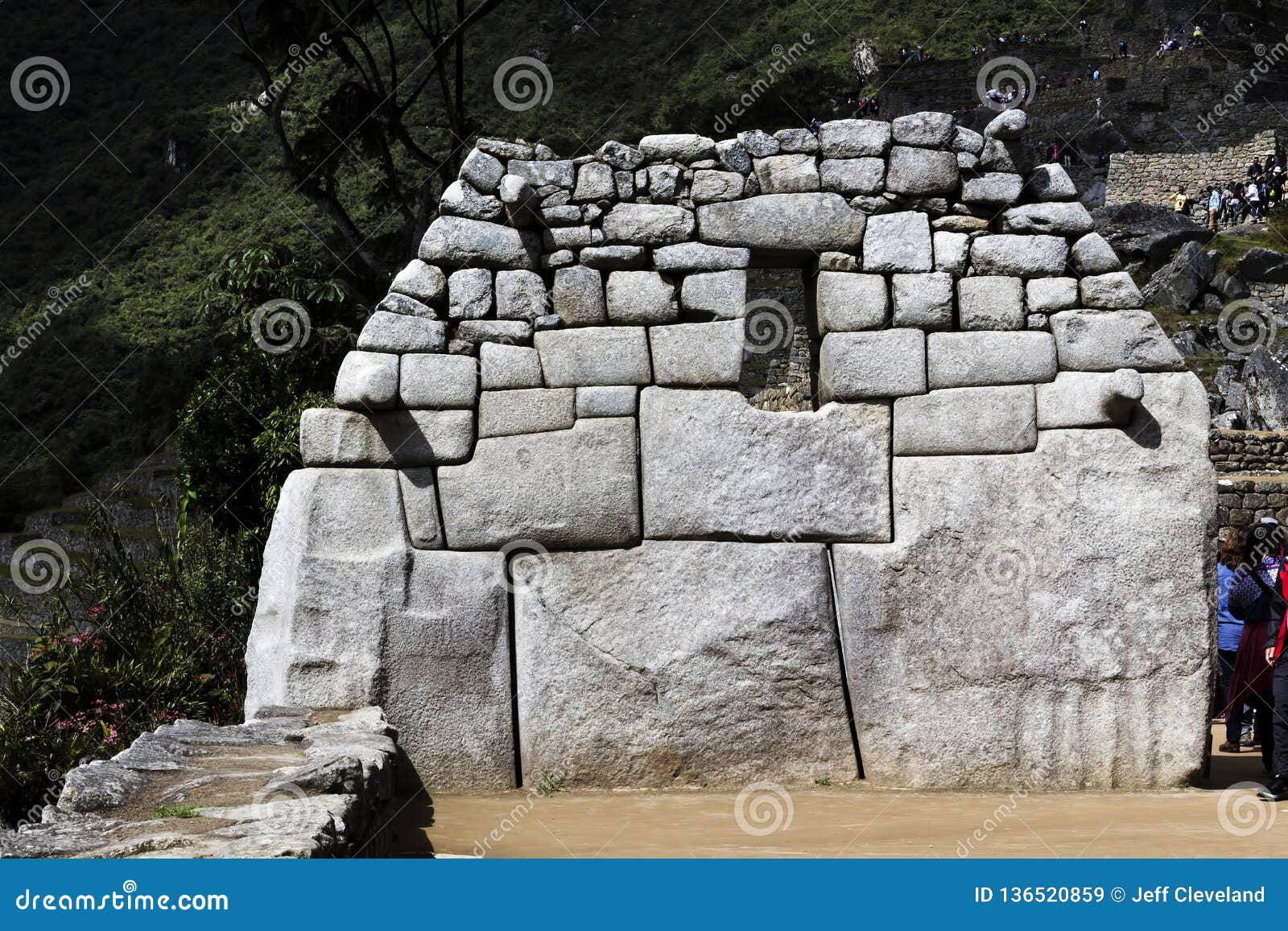 Inca Stone Structure Machu Picchu Peru South America Redaktionelles ...