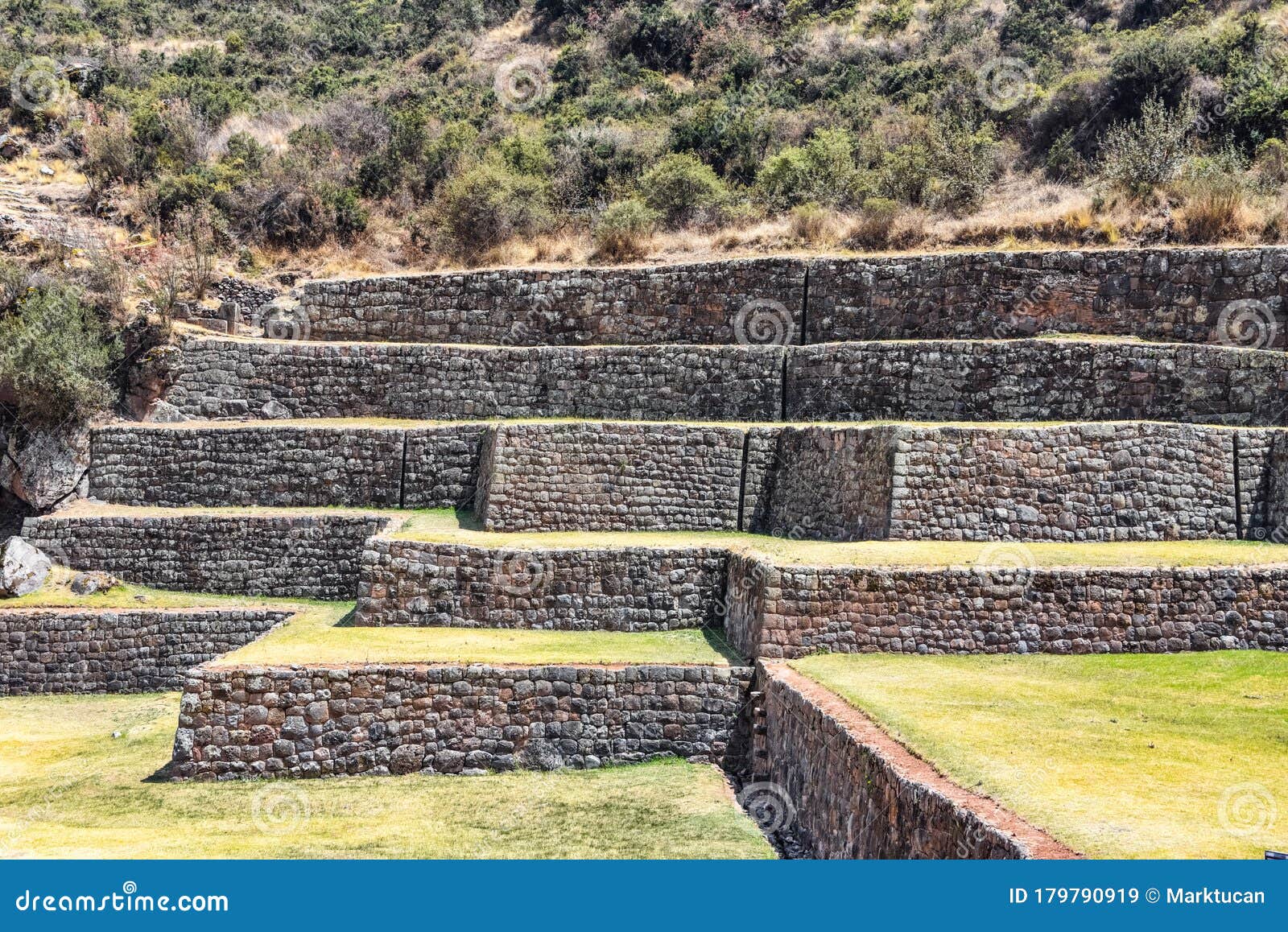 Tipon Archaeological Site, Cusco, Peru Stock Image - Image of flowing ...