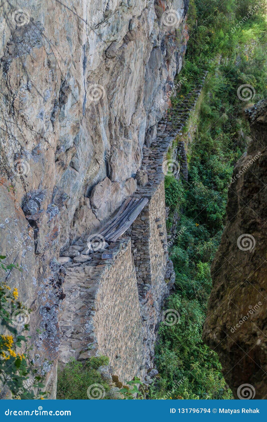 Inca Trail foto de archivo. Imagen de famoso, turismo - 131796794