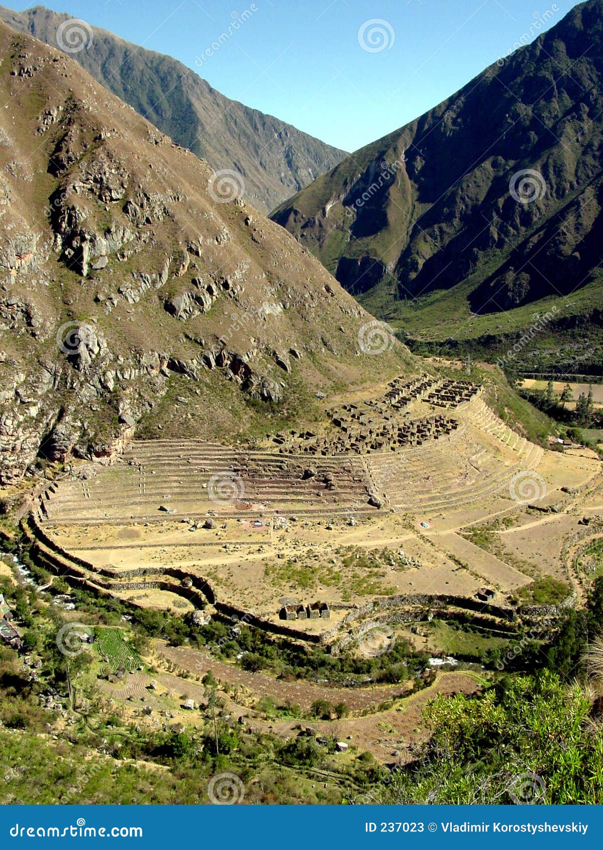 Inca Trail - Llaqtapata stock image. Image of archeology - 237023