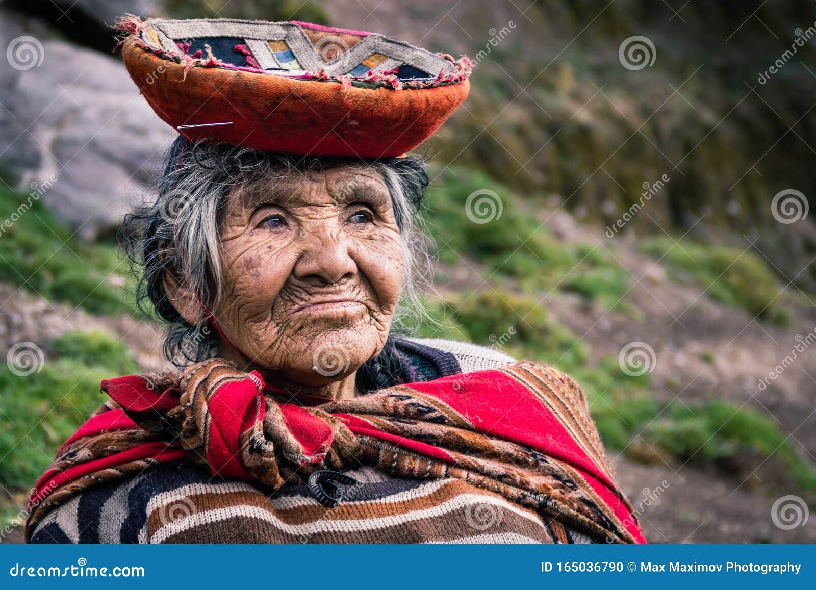 The Inca Trail, Peru - Old Woman Along the Inca Lares Trail To Machu ...