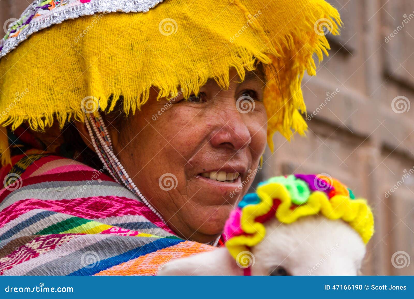 Inca Woman in Kostuum redactionele afbeelding. Image of hoed - 47166190