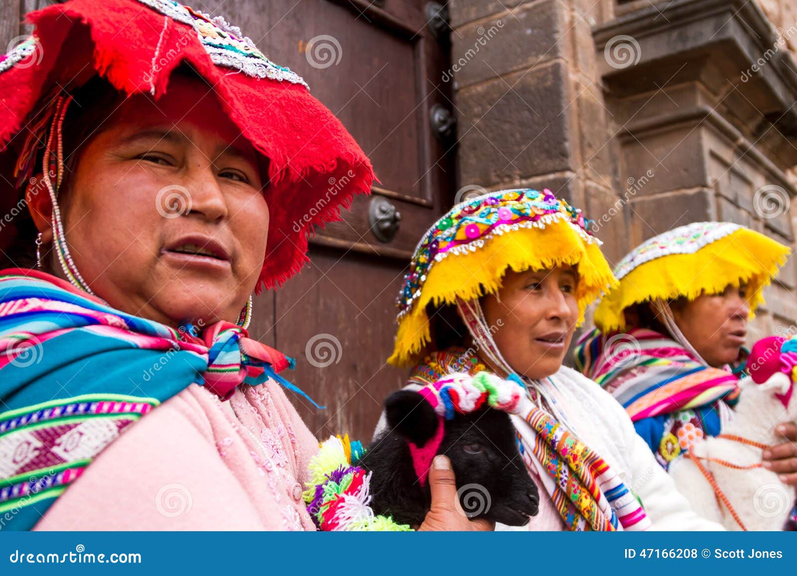 Inca Women editorial stock photo. Image of peru, lamb - 47166208