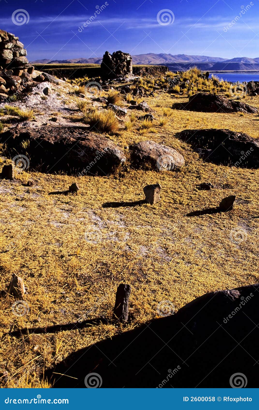 Incan funerary ruins- Peru stock photo. Image of mountains - 2600058