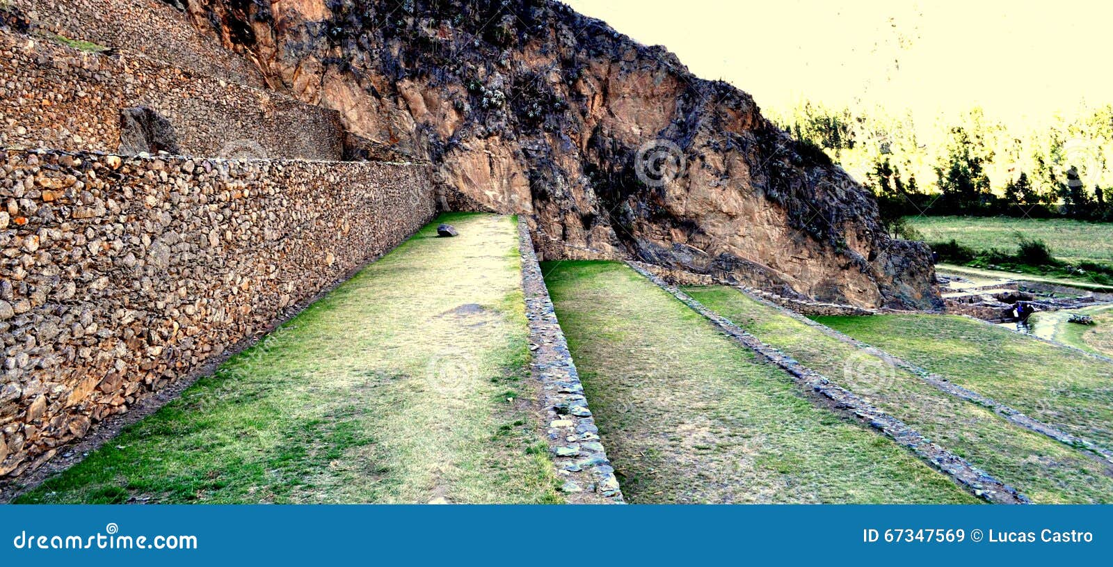Incan plantation stock image. Image of irrigation, altitude - 67347569