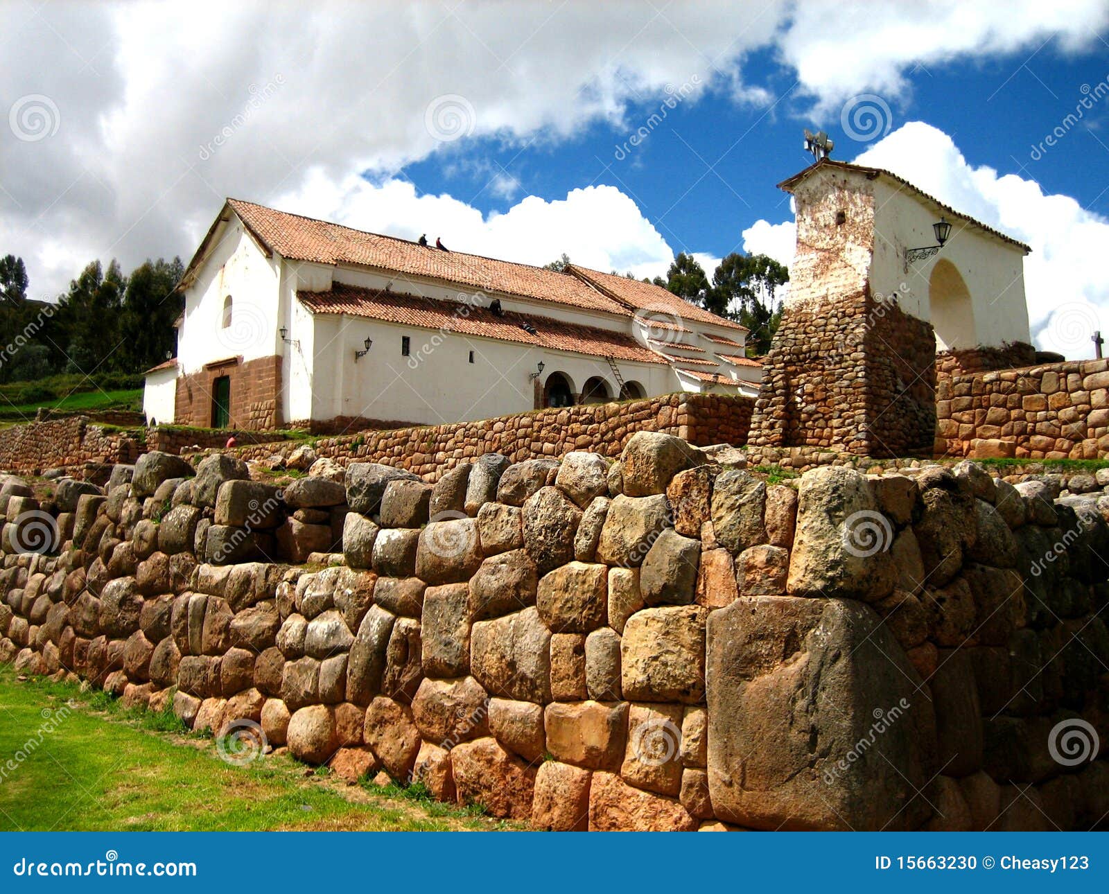 Incan Wall stock photo. Image of machu, ruin, rock, terrace - 15663230