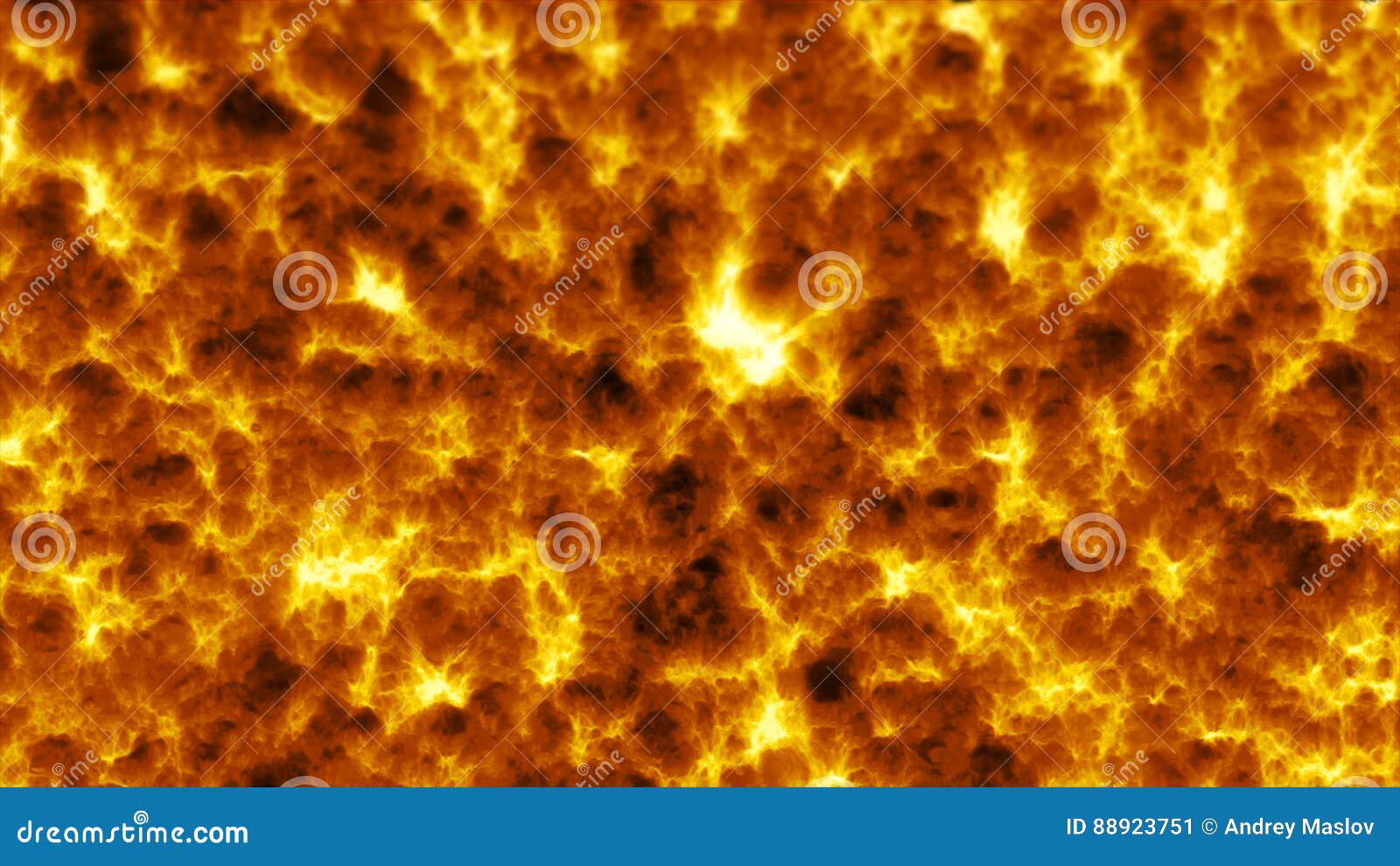 Incandescent Burning Fire Lava. the Tongues of Flame Stock Illustration ...