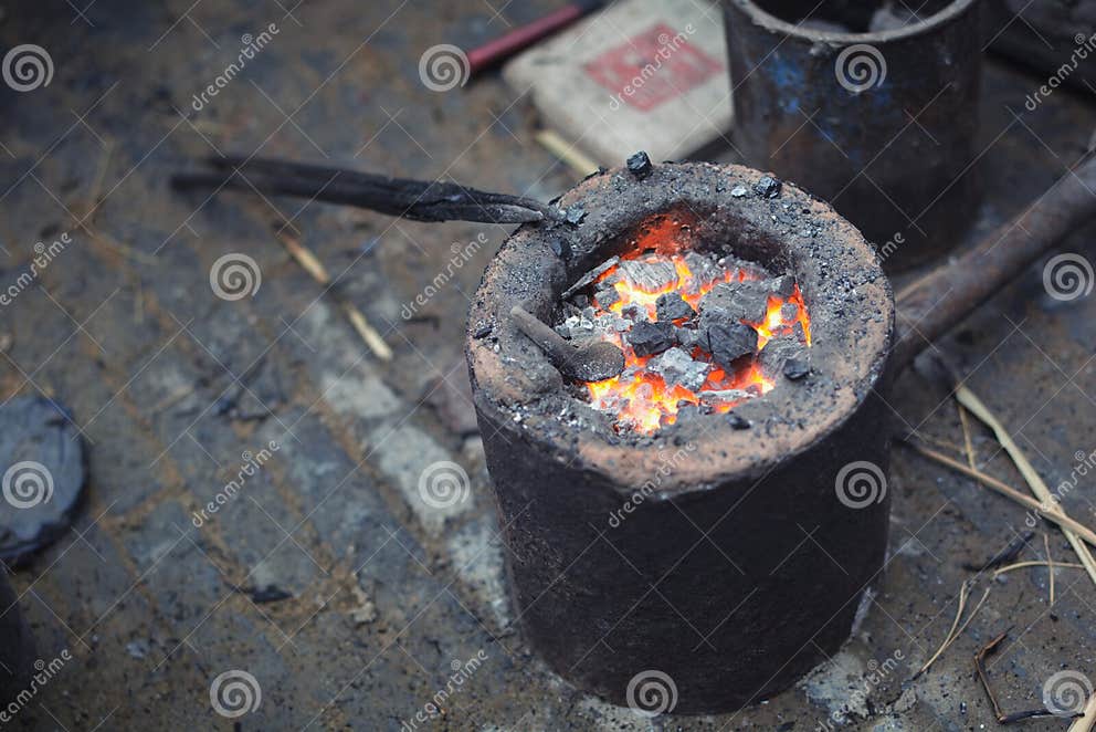 Incandescent coal stock photo. Image of craft, temperature - 62285506