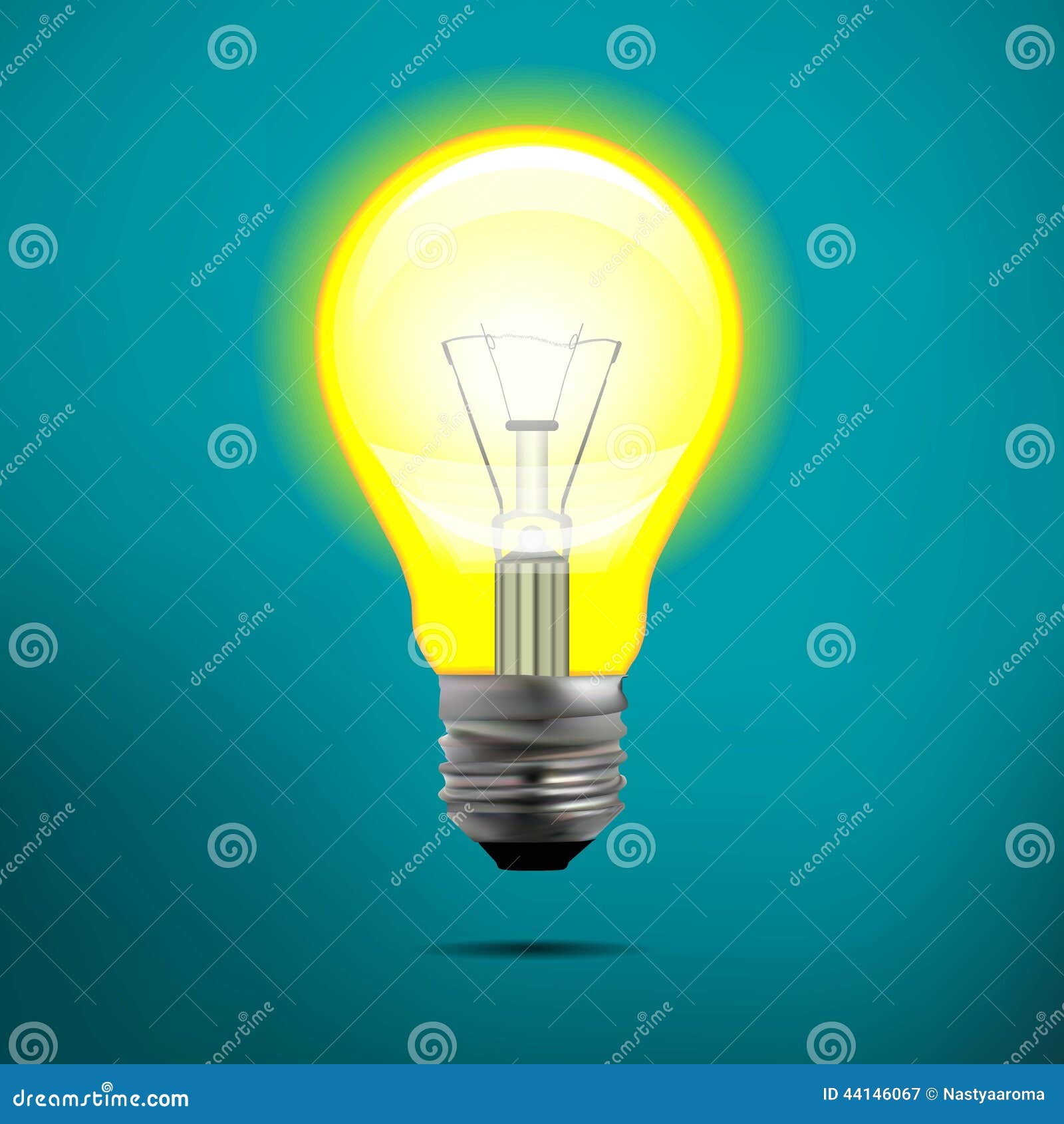 Incandescent Electric Lamp in Vector Format Stock Vector - Illustration ...
