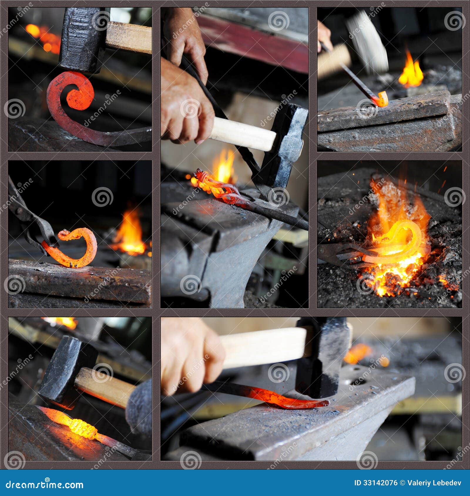 Incandescent Element in the Smithy Stock Photo - Image of heat, iron ...