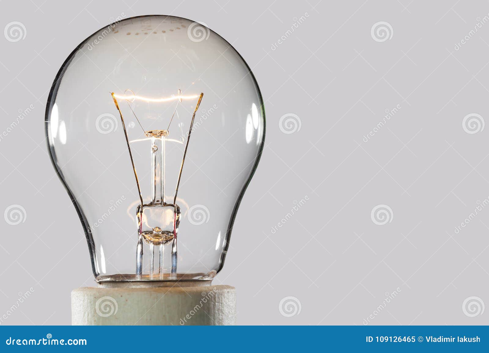 Incandescent lamp stock image. Image of bright, dark - 109126465