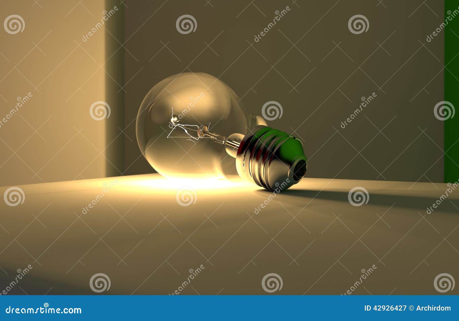 Incandescent lamp stock illustration. Illustration of incandescent ...