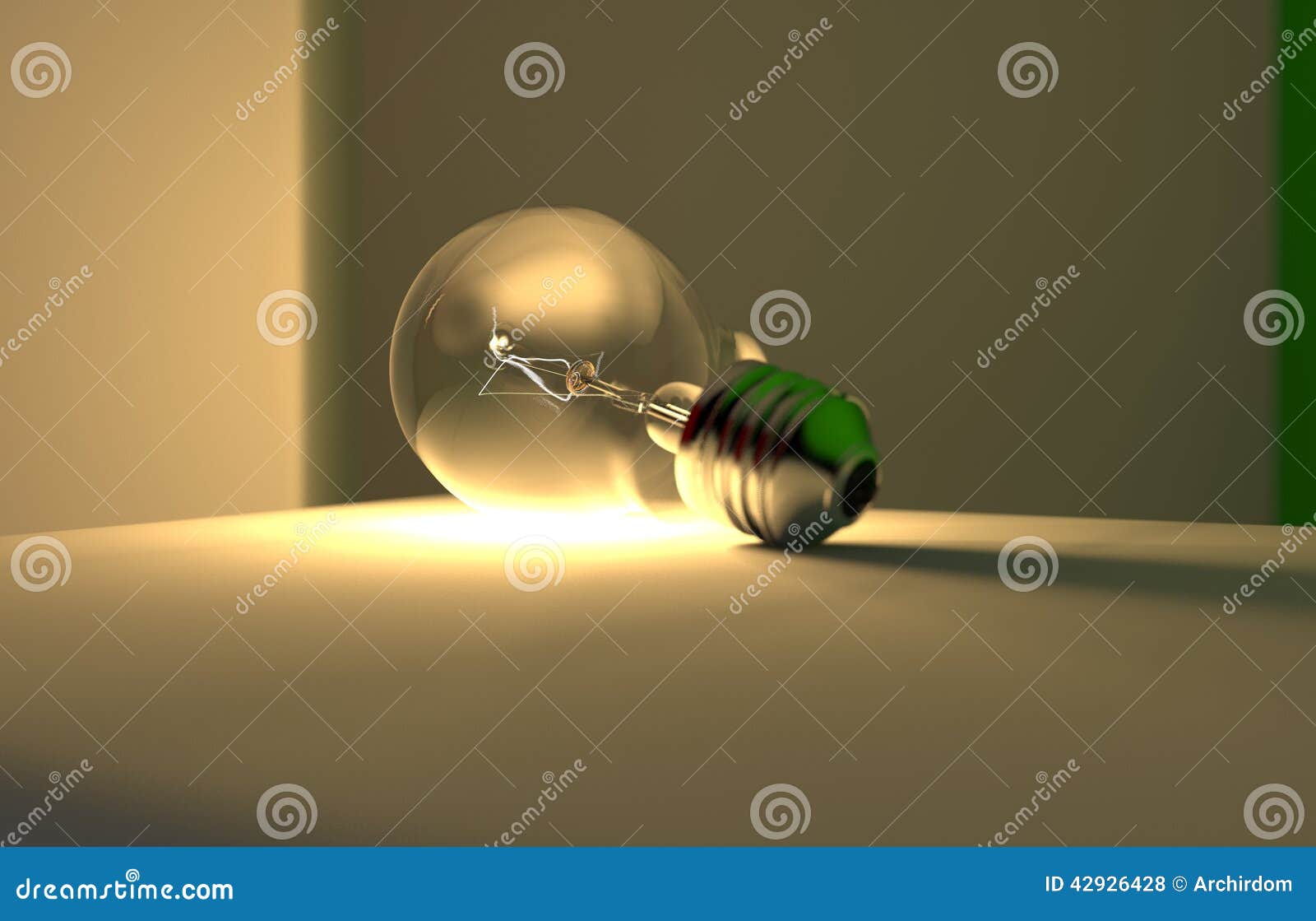 Incandescent lamp stock illustration. Illustration of light - 42926428