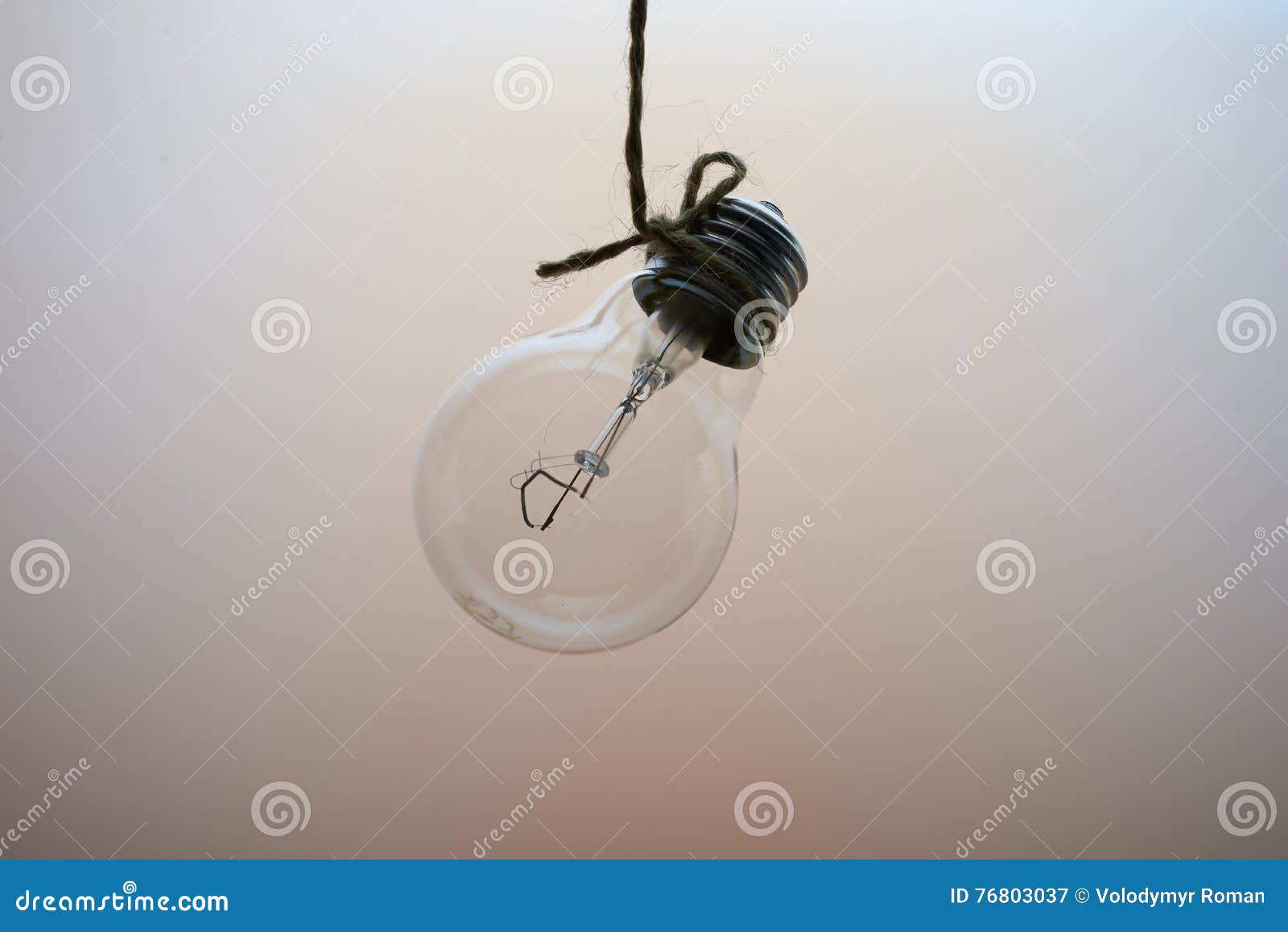 Incandescent Lamp on a White Background Stock Image - Image of glass ...
