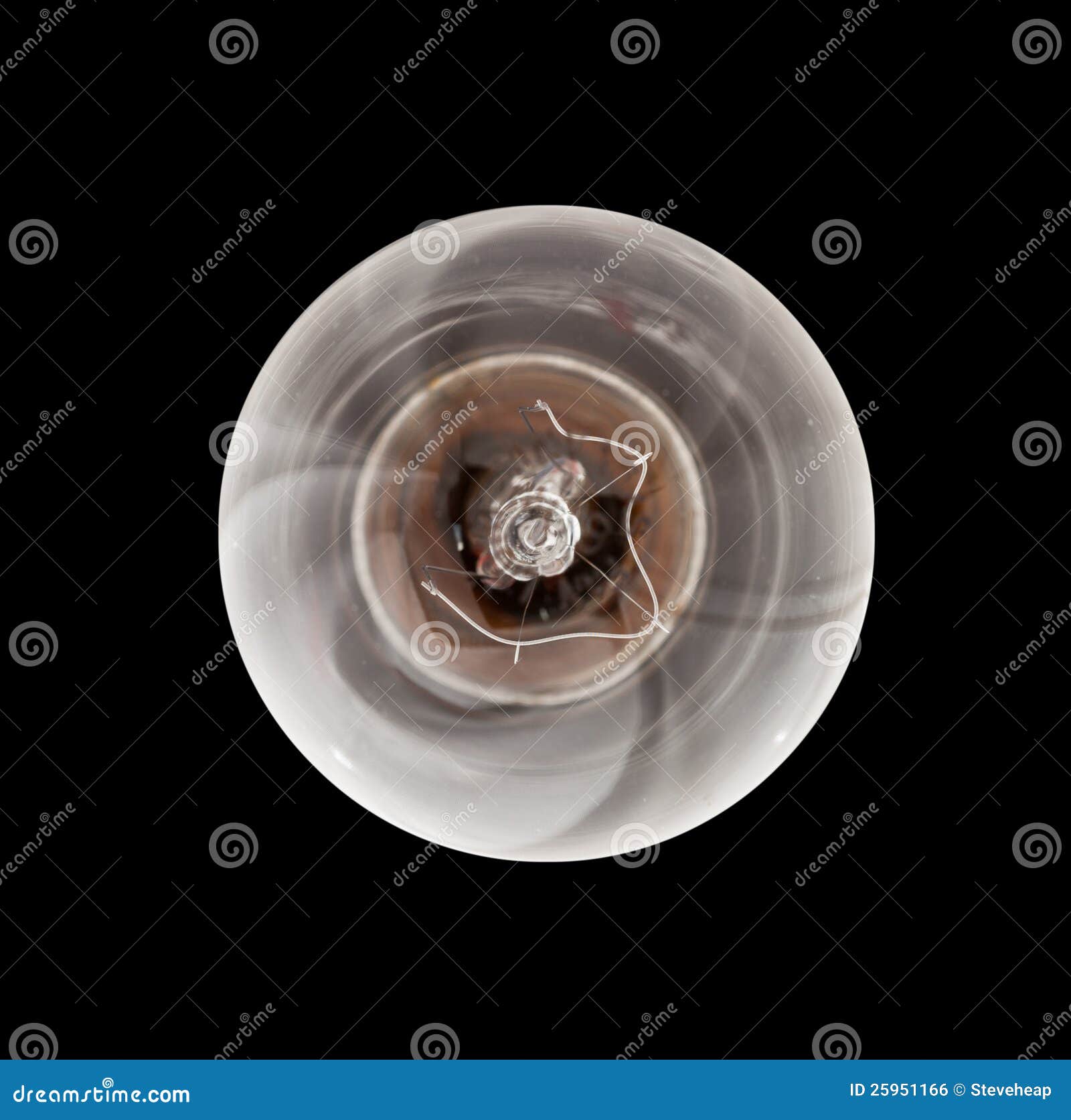Incandescent Light Bulb Lit from Above Stock Photo - Image of efficient ...