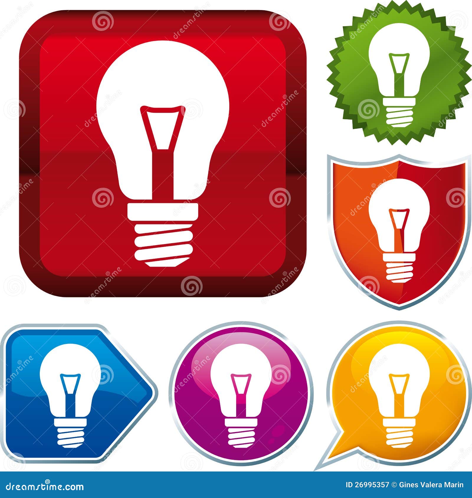 Incandescent Lightbulb Icon Stock Vector - Illustration of incandescent ...
