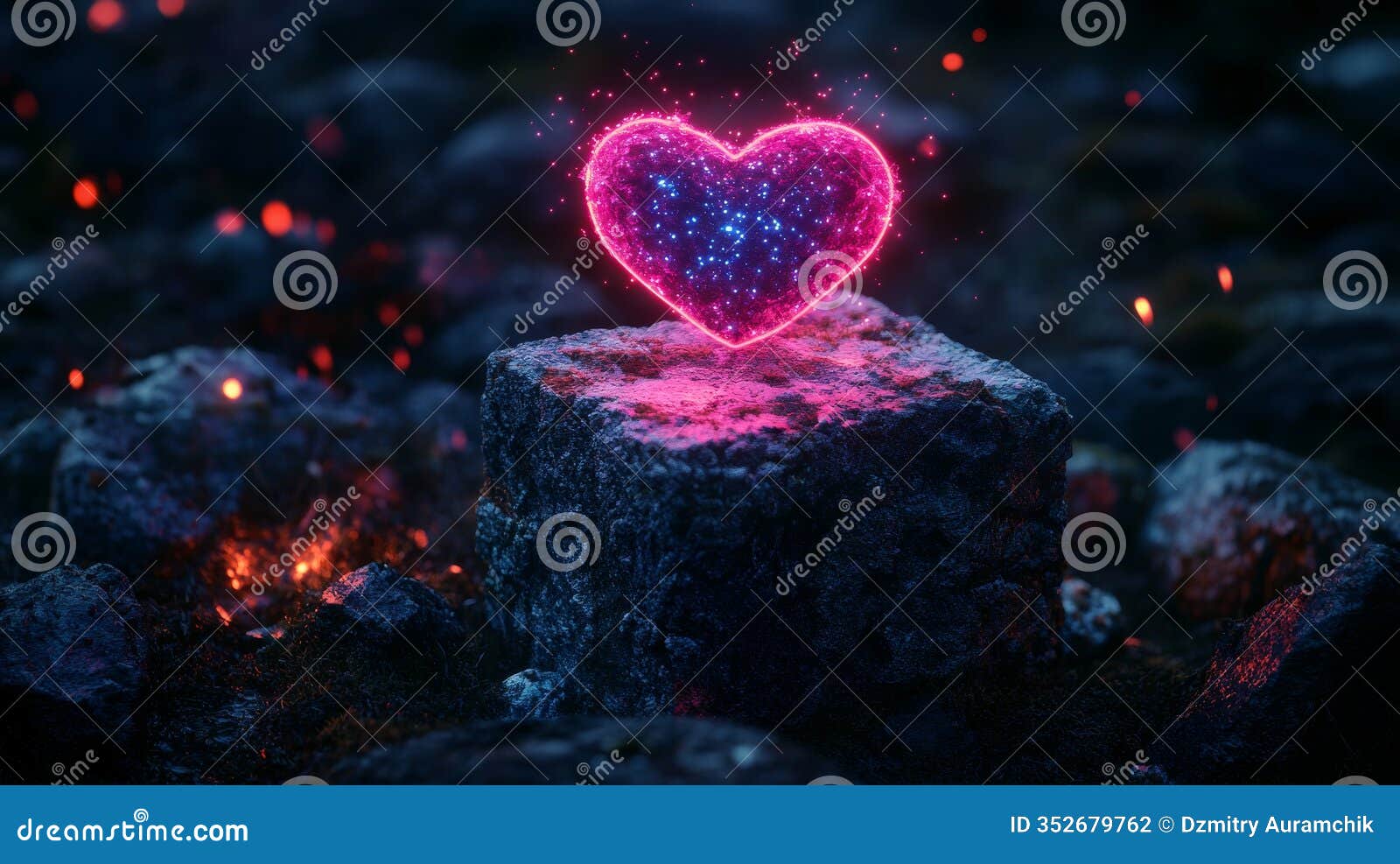 An Incandescent Power-up, Embedded in a Stone, is Circled by Energy ...