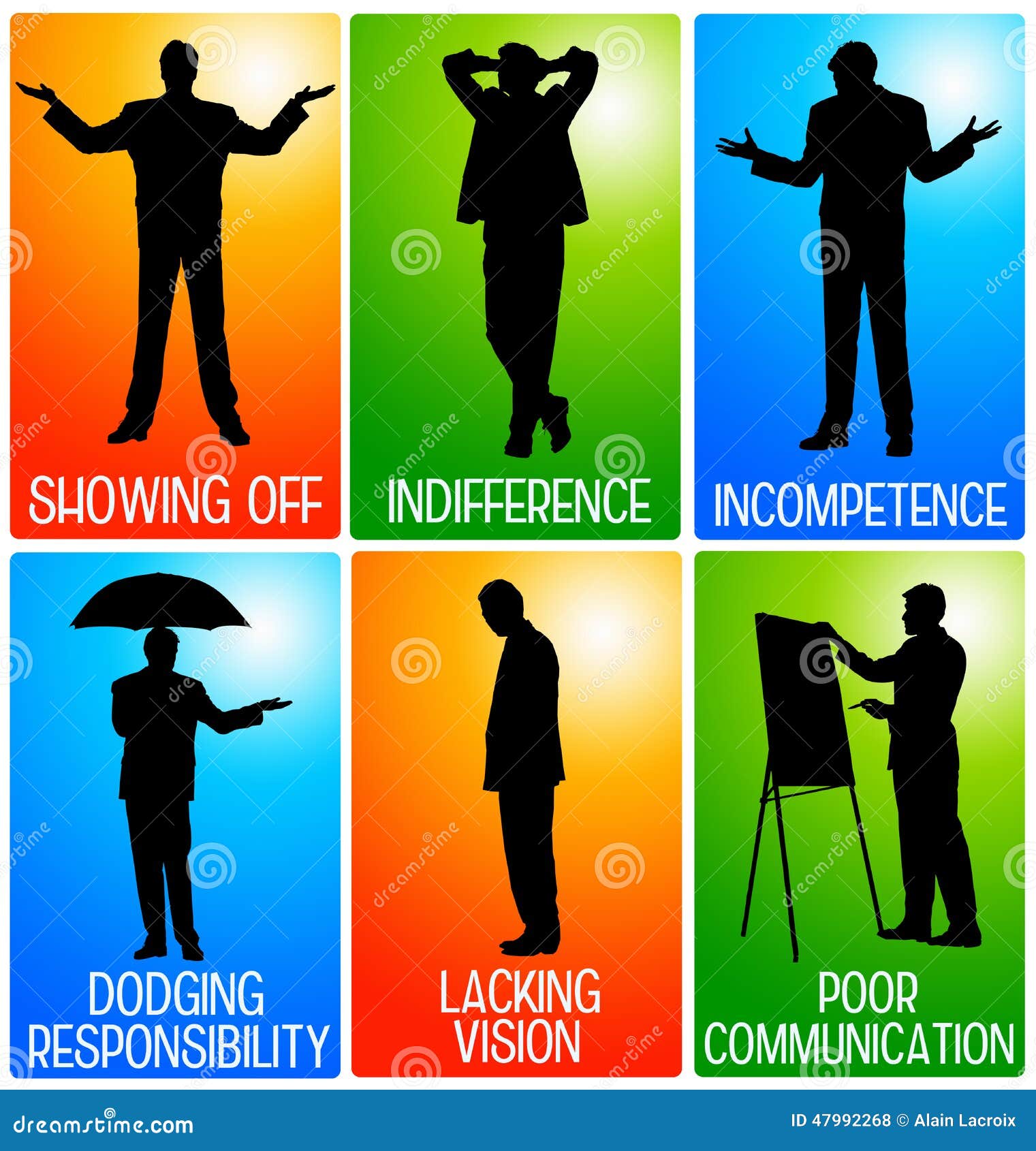 Incapable employees stock illustration. Illustration of show - 47992268