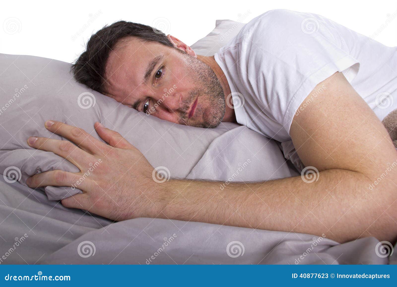 Incapaz de dormir imagem de stock. Imagem de esgotado - 40877623