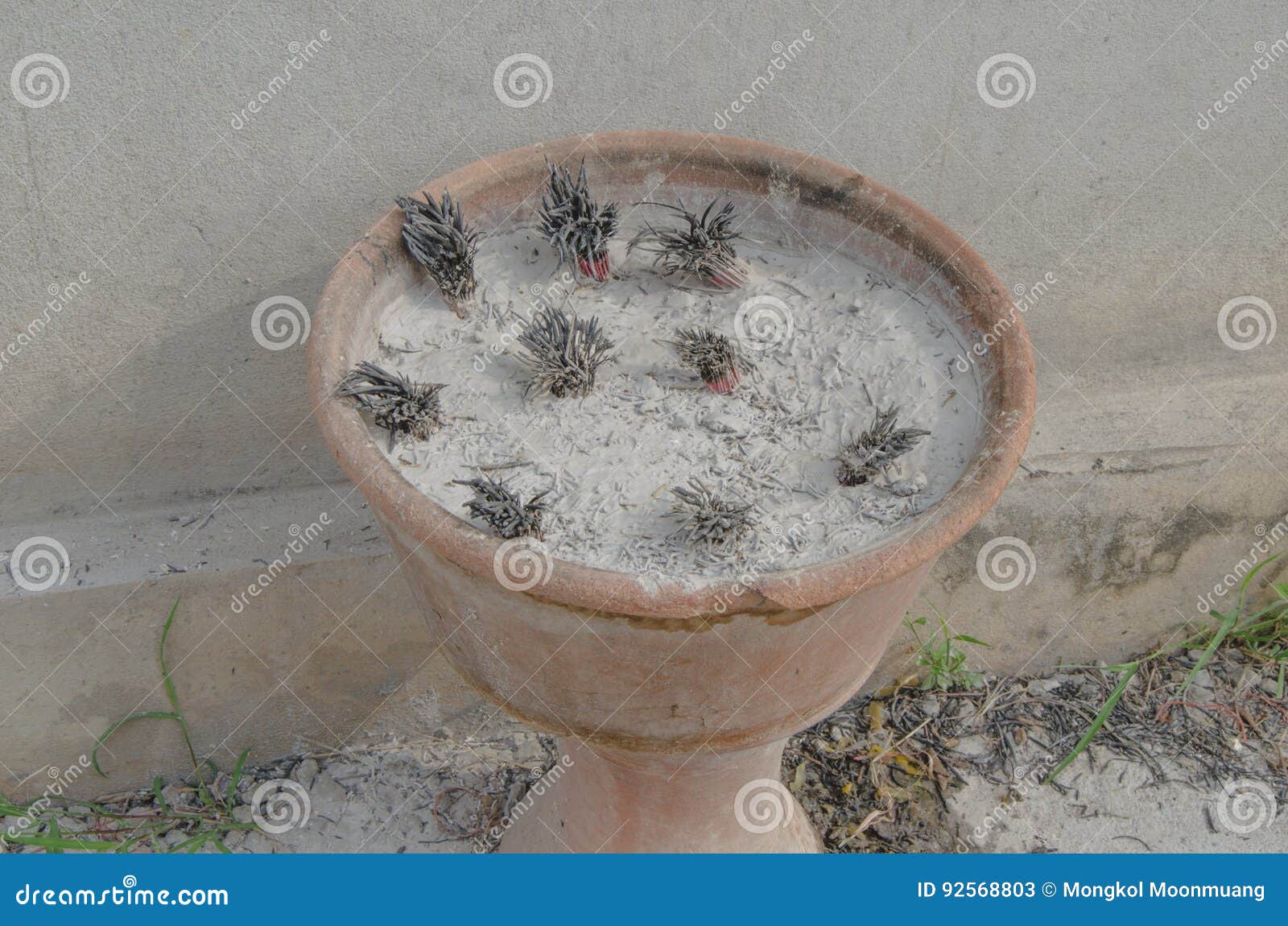 Incense and ash pots stock image. Image of pots, object - 92568803